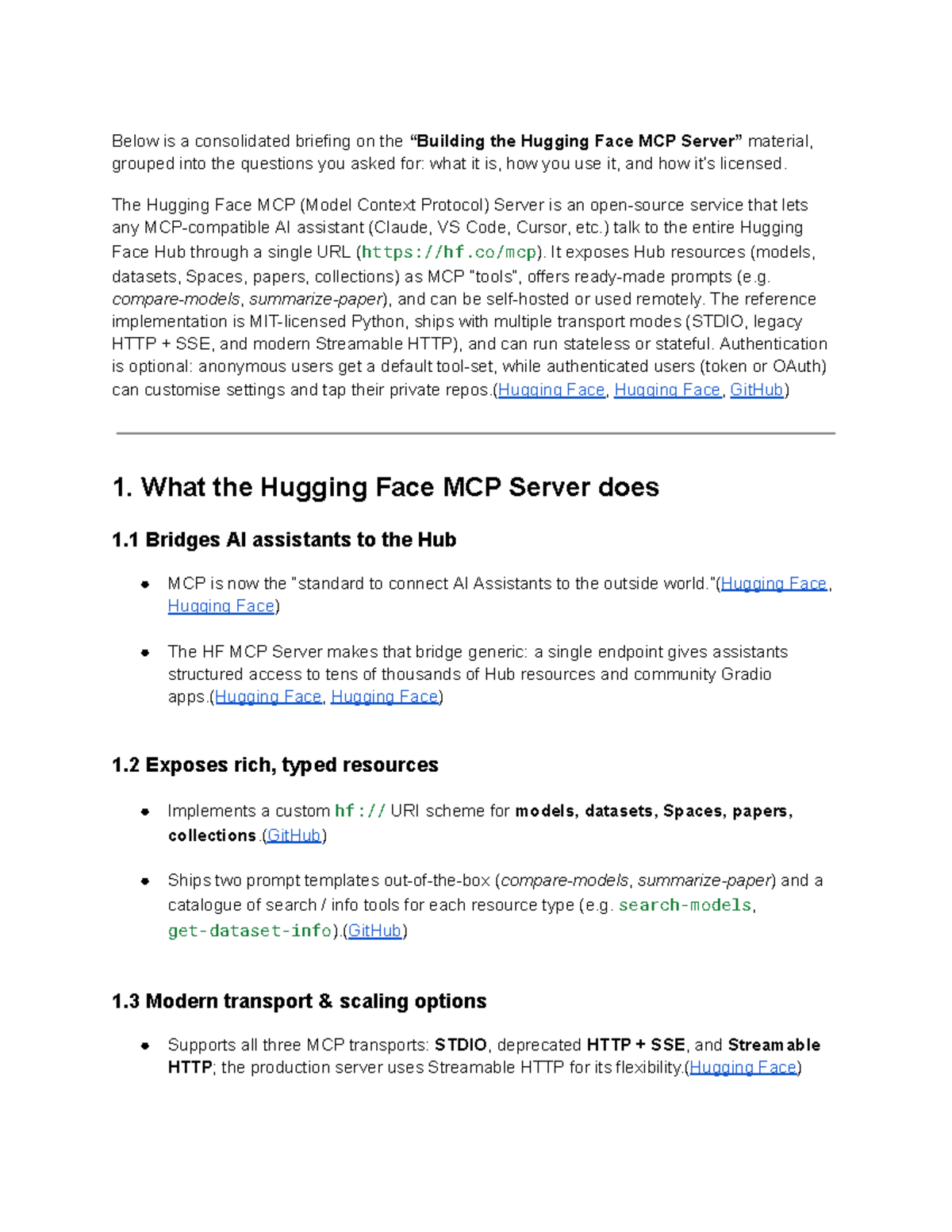 Building the Hugging Face MCP Server: Overview & Usage Guide - Studocu
