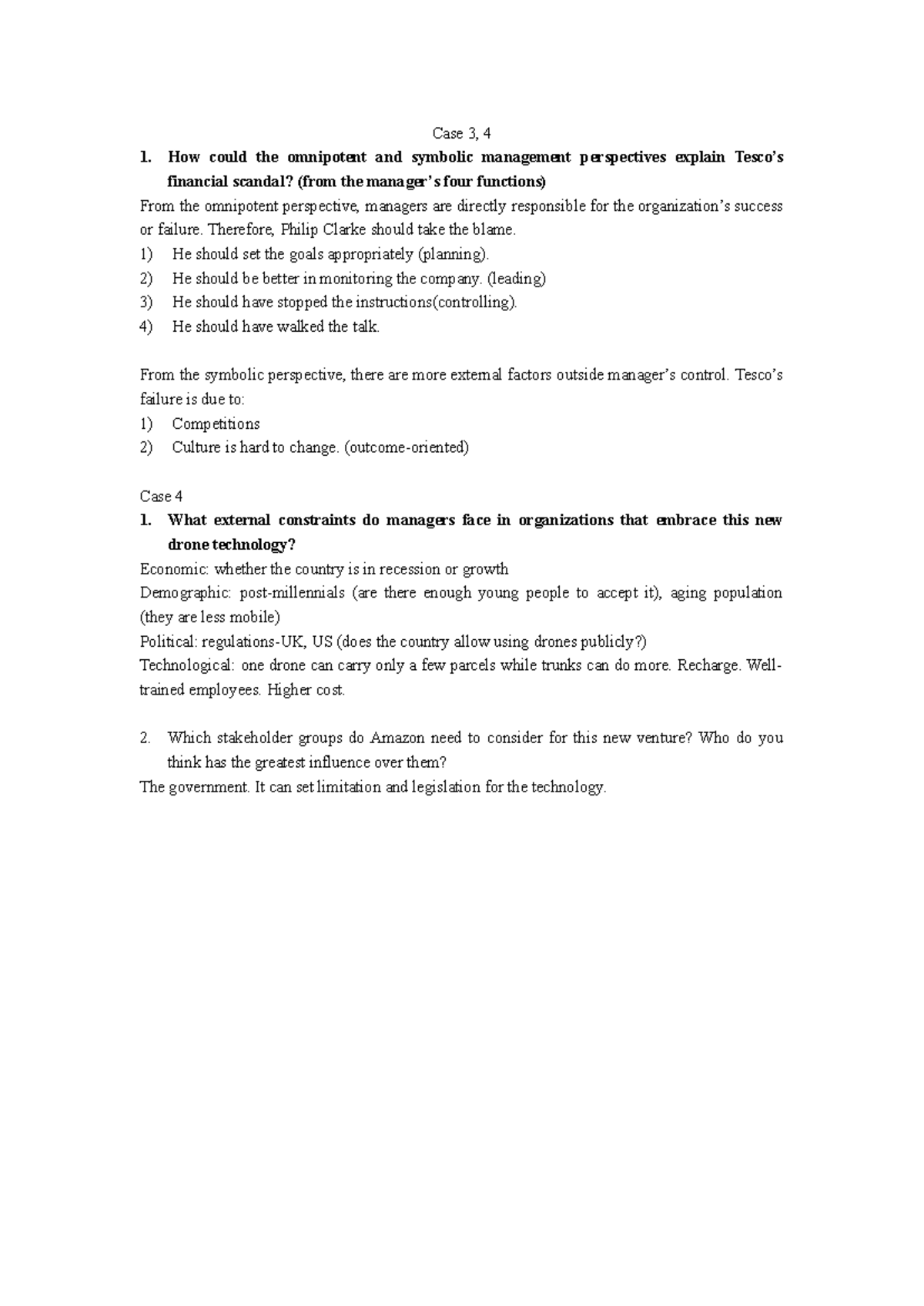 Case Study: Omnipotent & Symbolic Management Perspectives on Scandals ...