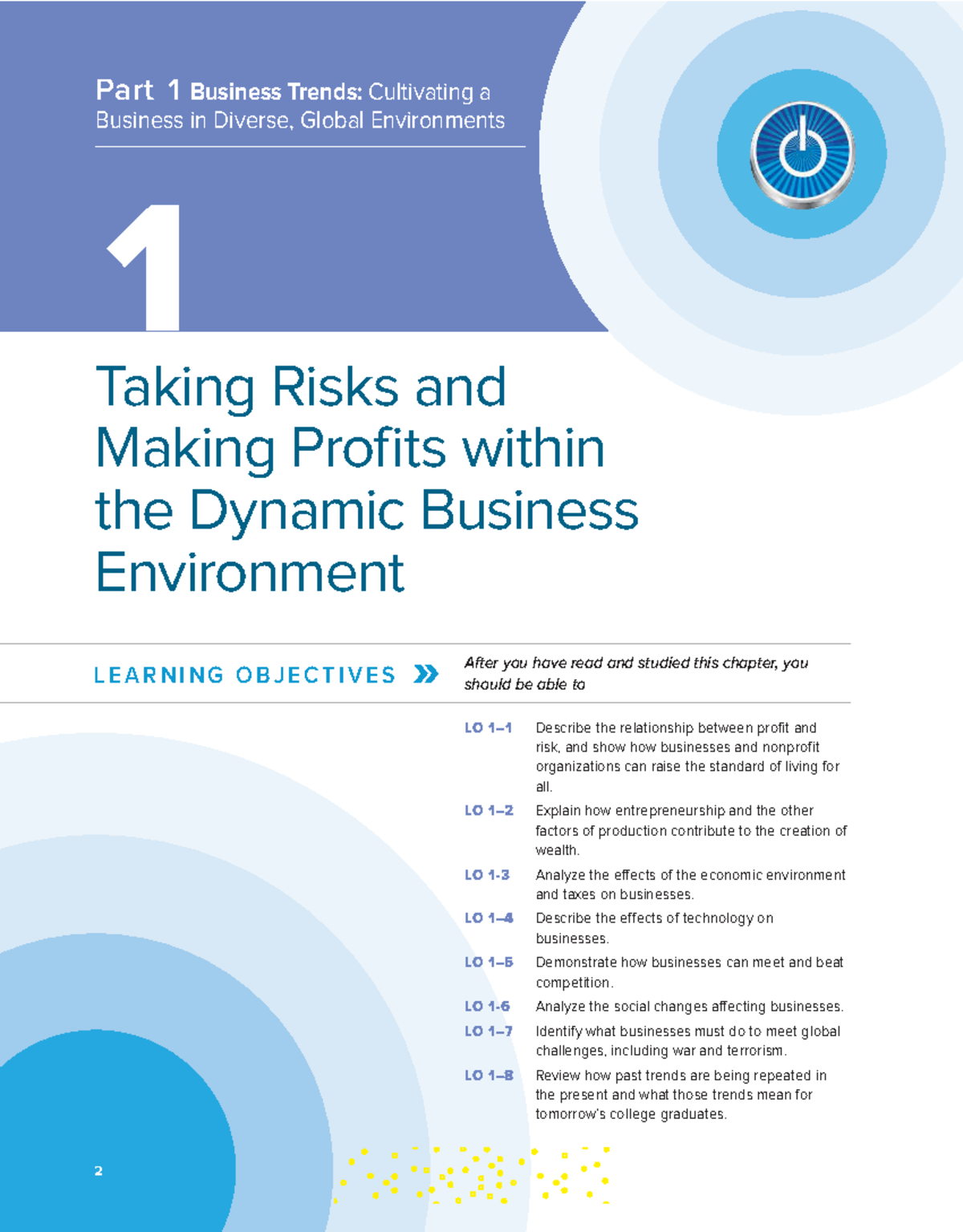 Chapter 1 - Taking Risks and Making Profits in Dynamic Business ...