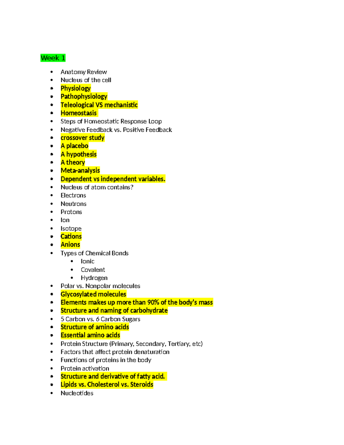 Physio Study Guide: Concepts for ANAT 101 & PHYS 202 Final Exam - Studocu