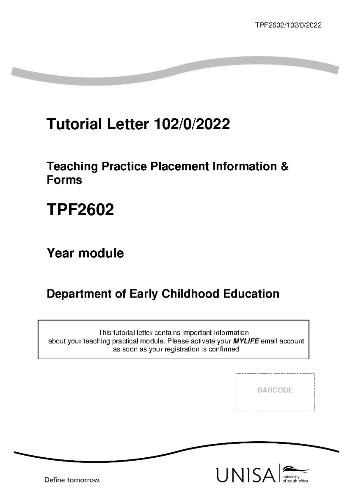 Micro Teaching Activities Guide for TPS 2602 / TPN 2602 Students - Studocu