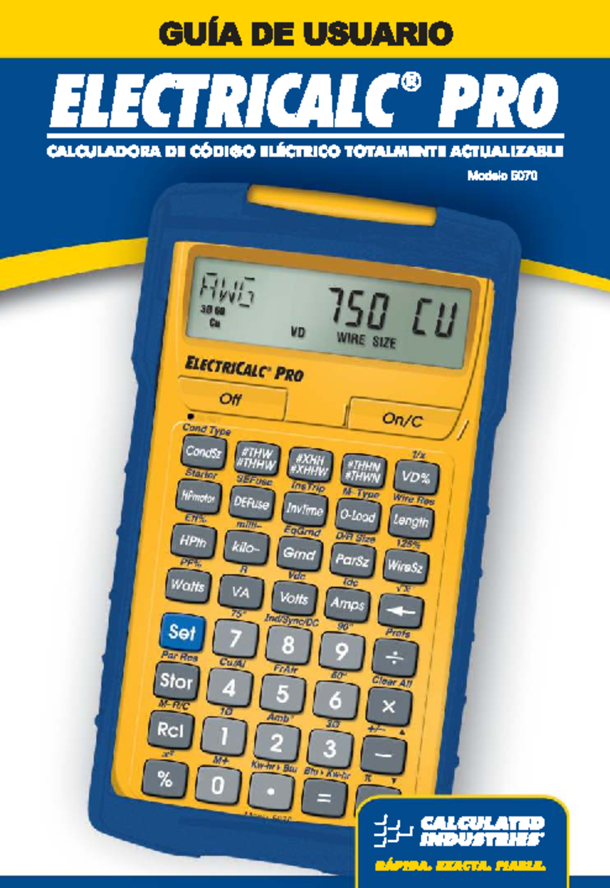 Guía del Usuario de la Calculadora ElectriCalc Pro - Códigos Eléctricos ...