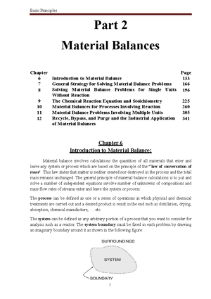 248500304 Material Balance Problems - Chapter 4 MATERIAL BALANCES AND ...