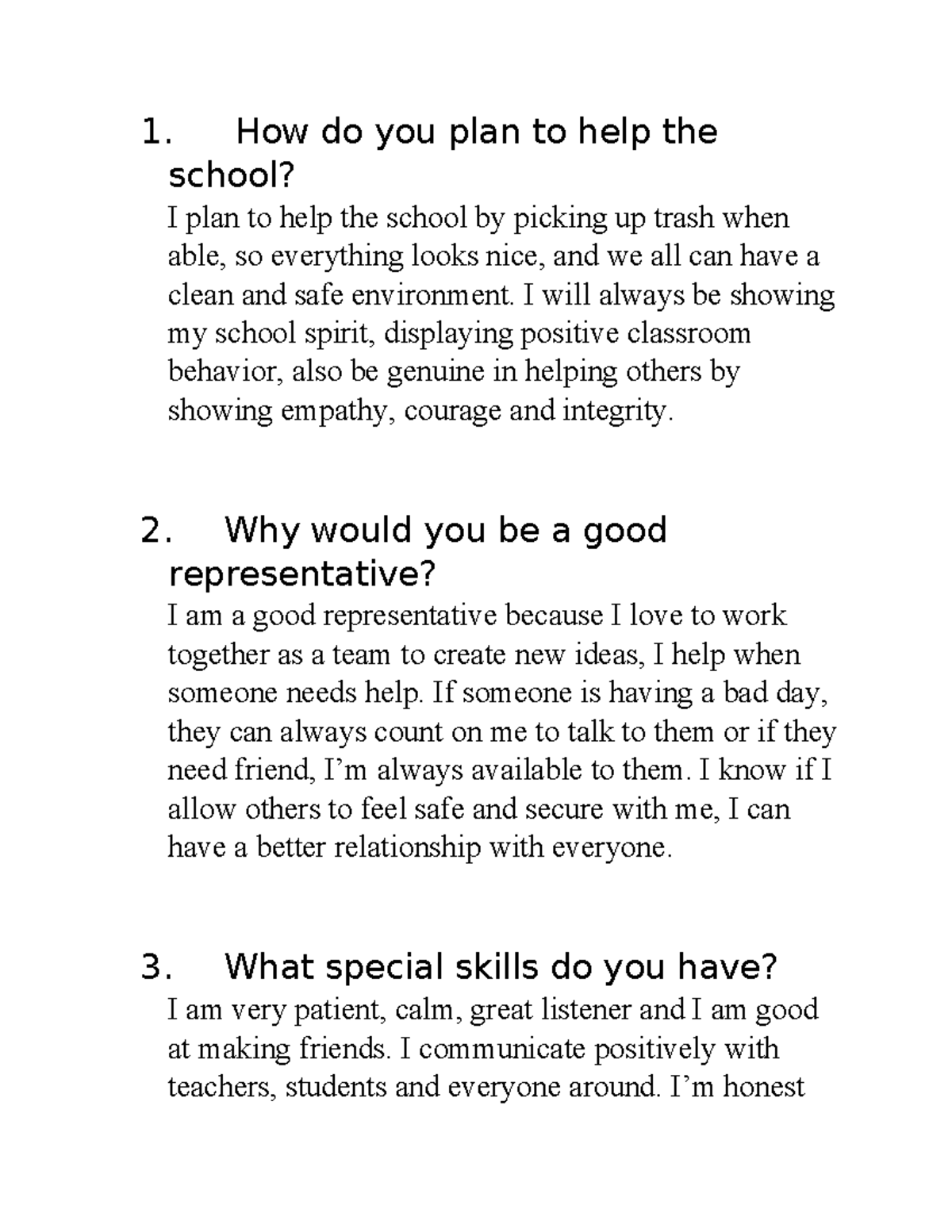 Student Council Essay: My Commitment to School Spirit and Community ...