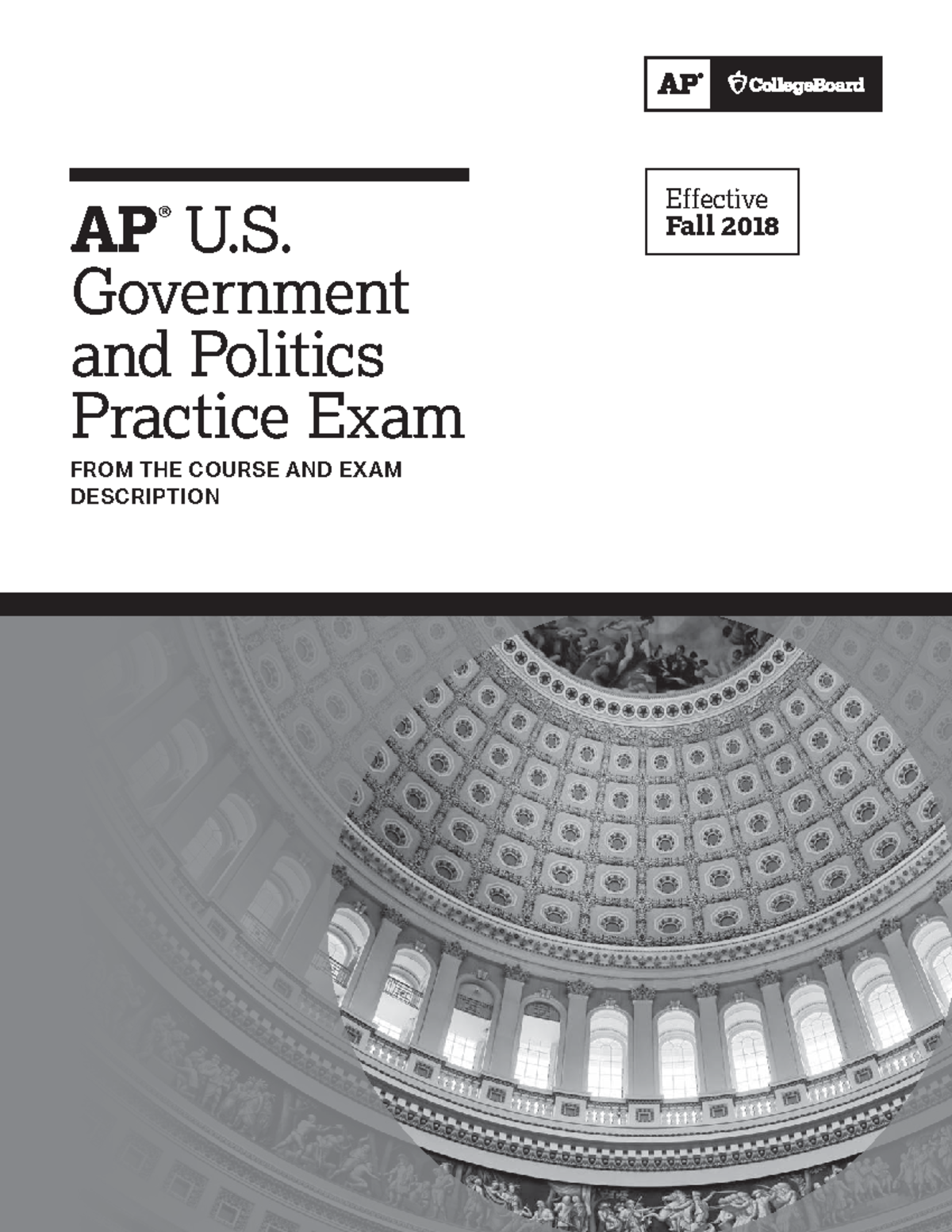 AP US Government & Politics 2018 Practice Exam Guide - Studocu
