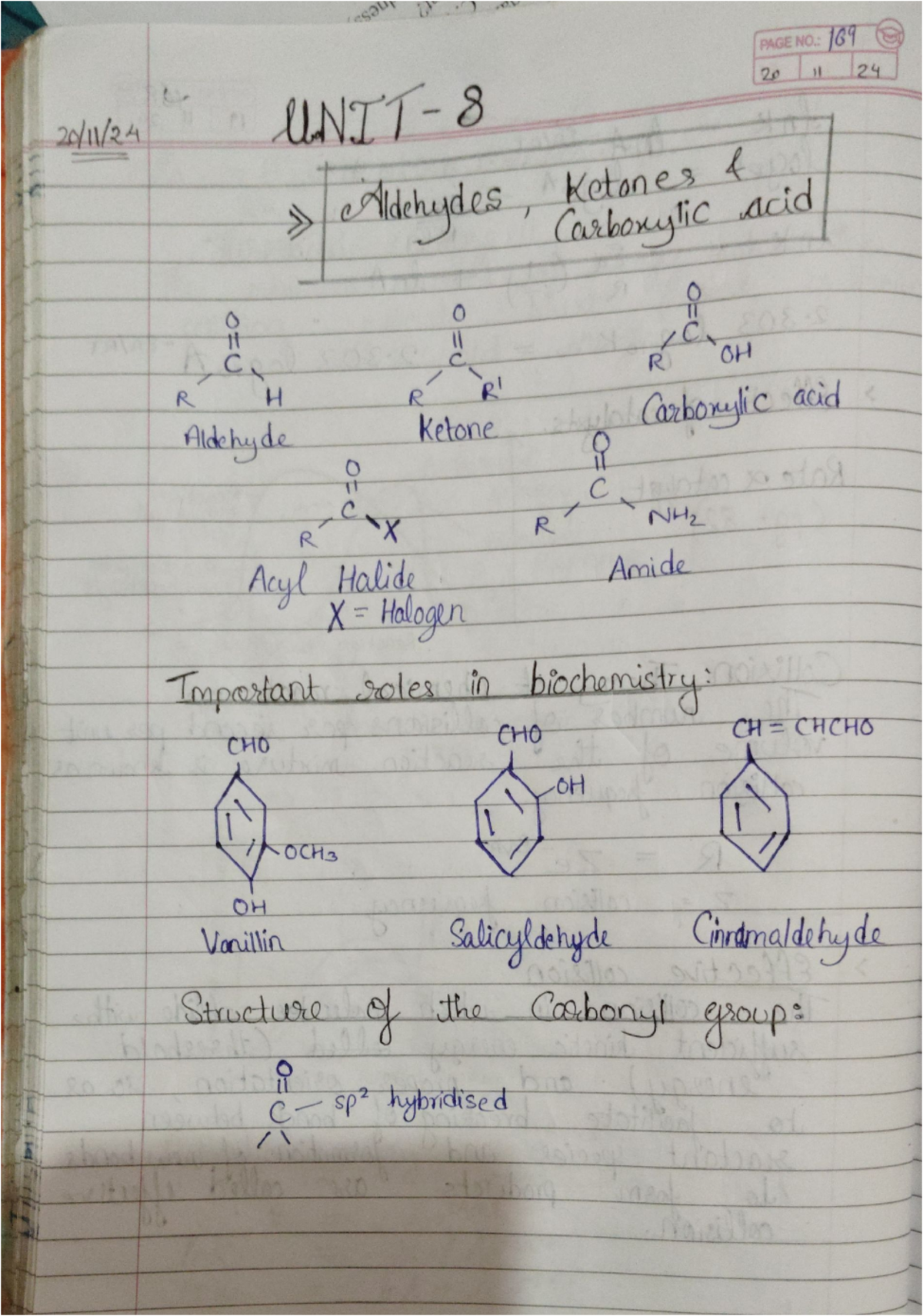 Aldehydes, Ketones, COOH - PAGE NO.: 169 e 20 11 24 8 Aldehydes ...