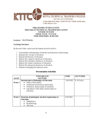 Admission Letter Out Kstvet 2024-25 - Applicantâ s Name: MUTISO TITUS ...