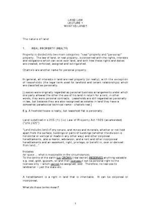 Modern Land Law - (1 An Introduction to Modern Land Law) - Chapter 1 An ...