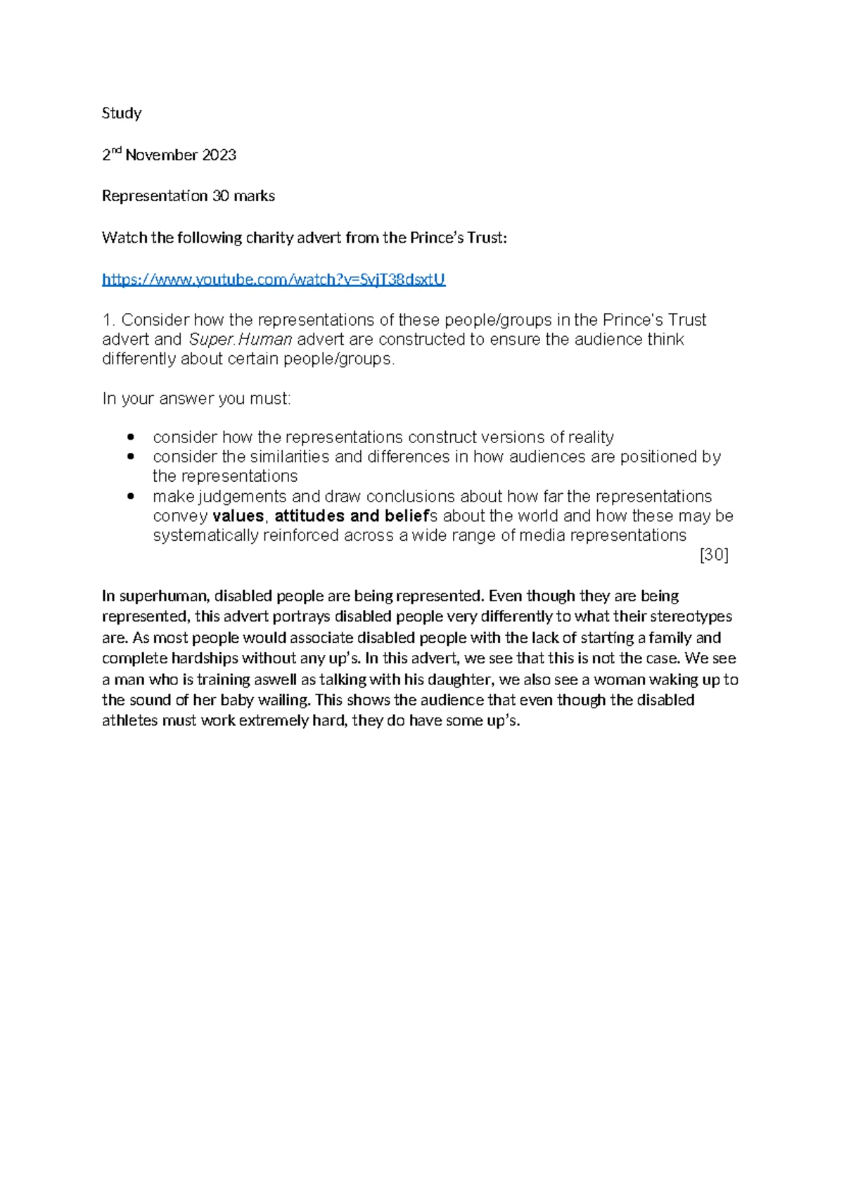 Long Form TV Drama Essay Writing Guide for A102 - Studocu