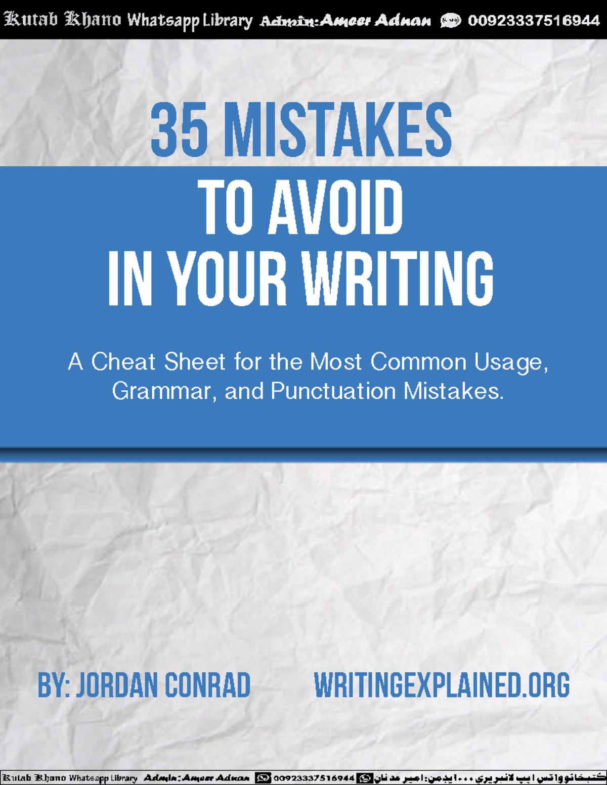 35 Common Writing Mistakes to Avoid: A Grammar Guide - Studocu