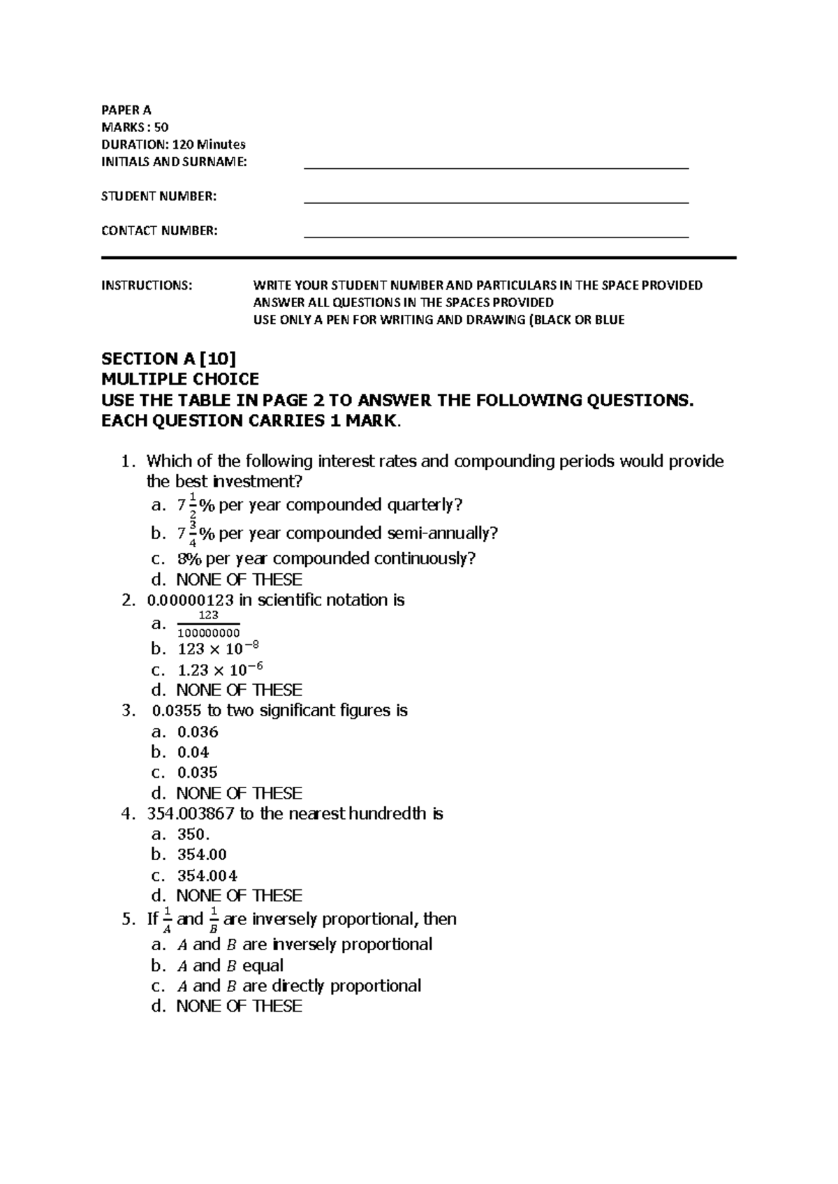 MAT1XA1 - Final Exam Memos and Exercises with Solutions - Studocu