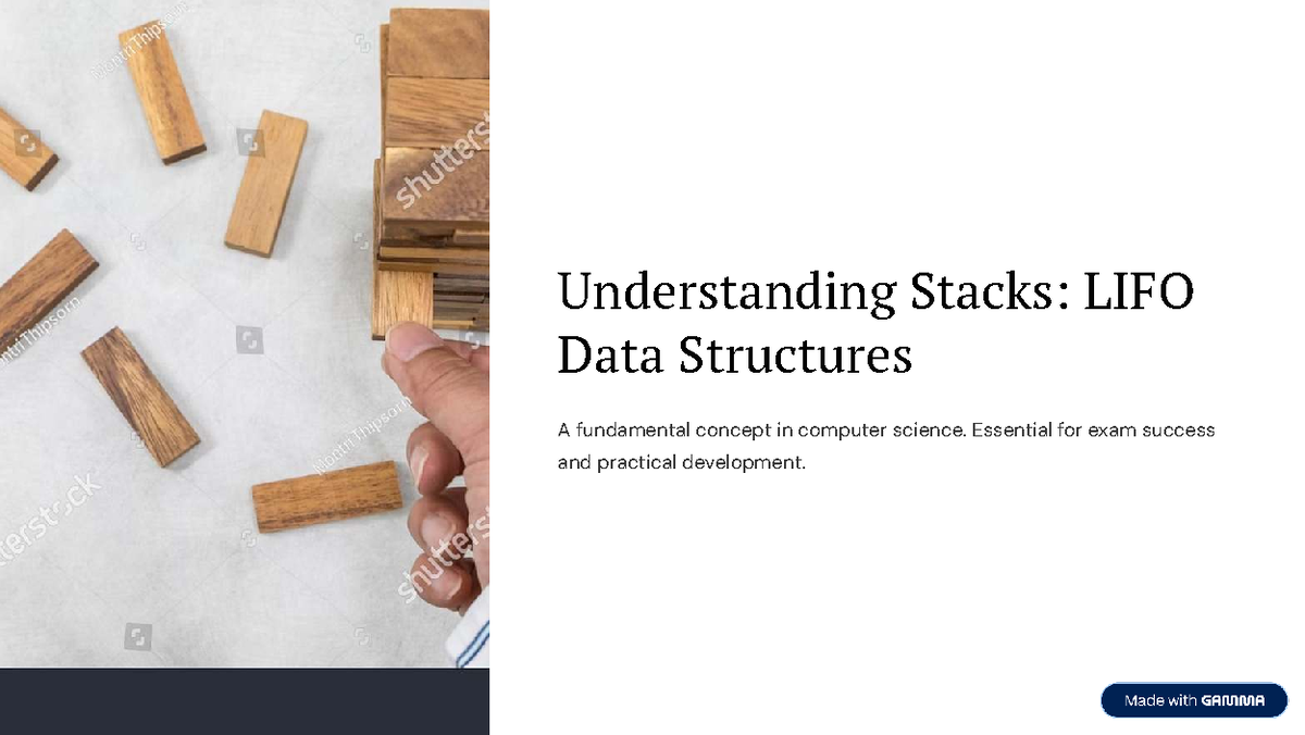 Understanding Stacks (CS101): LIFO Data Structures Explained - Studocu