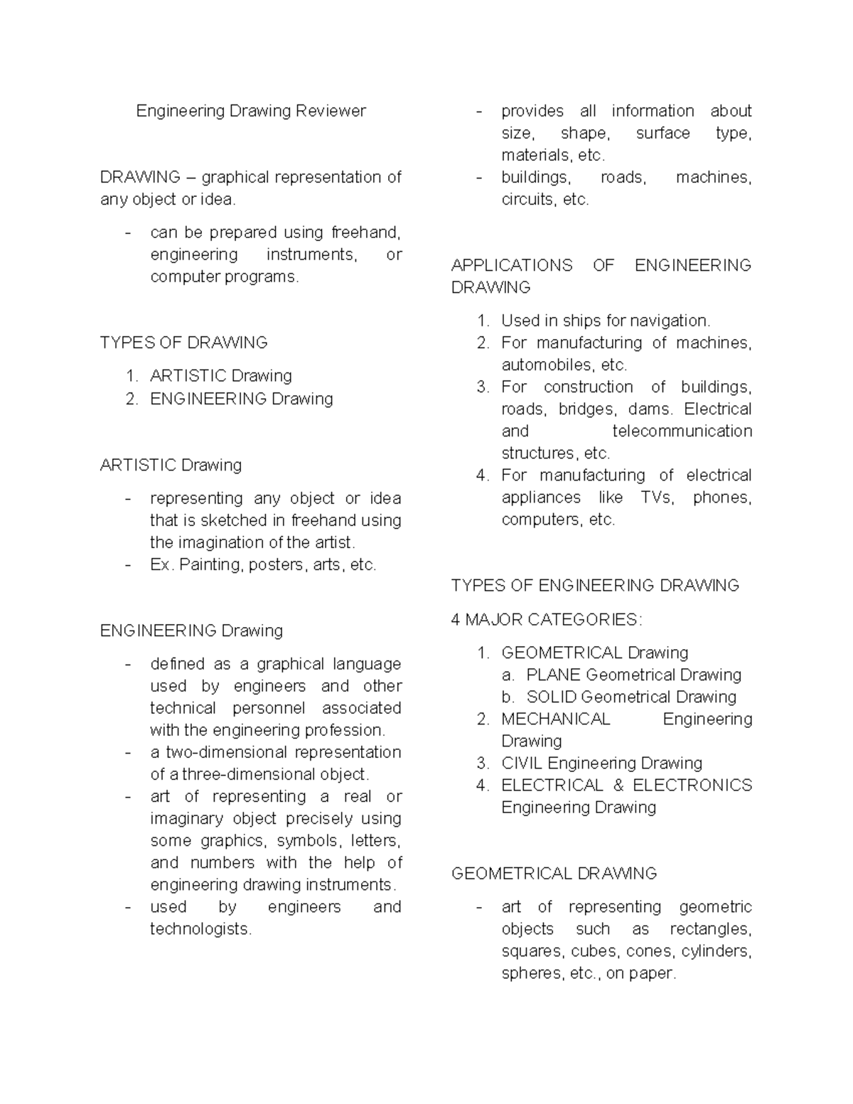 Engineering Drawing Reviewer - Engineering Drawing Reviewer DRAWING ...