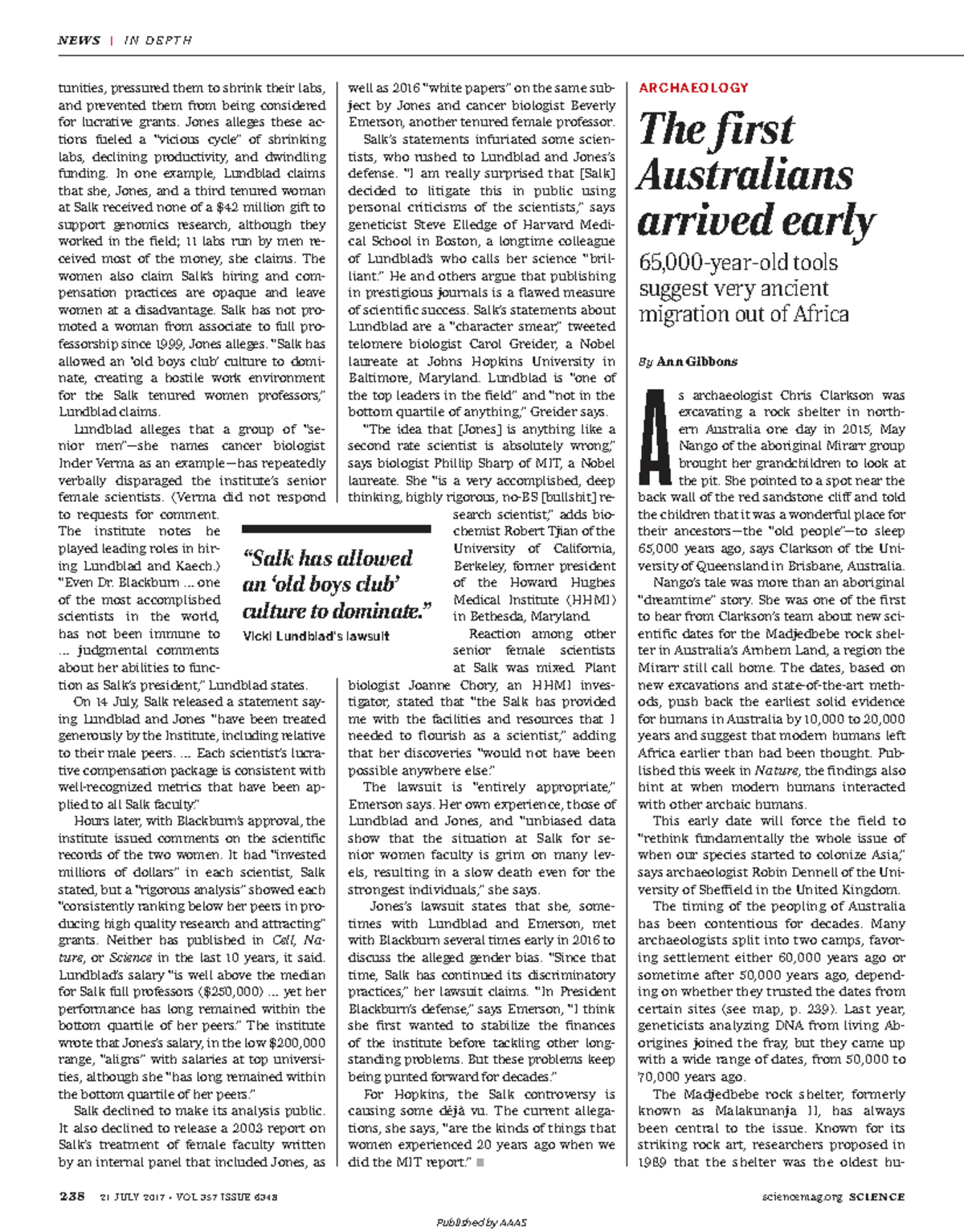 The First Australians: Insights from 65,000-Year-Old Tools at ...