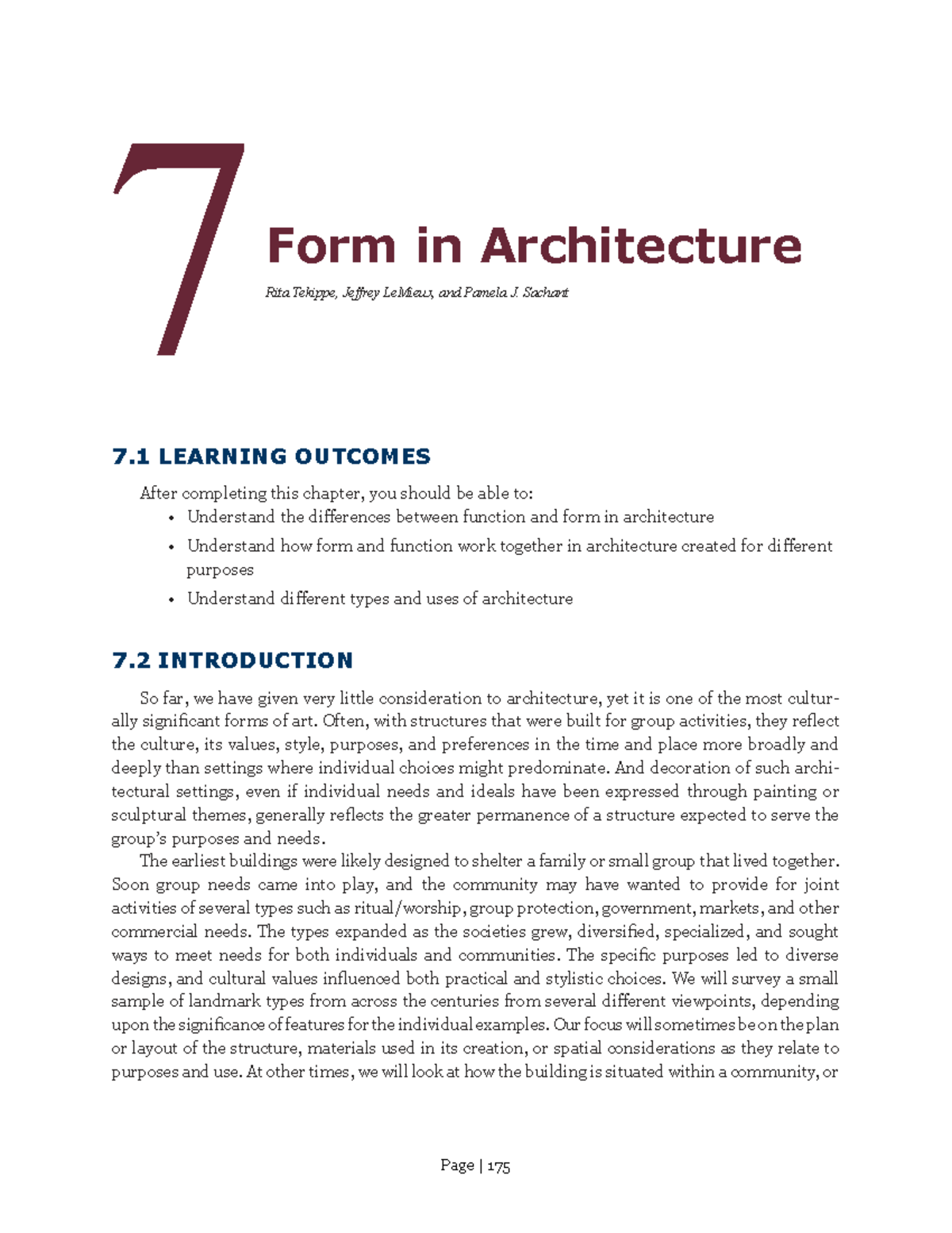 Final Exam Notes: ART 101 - Chapter 7: Form in Architecture - Studocu