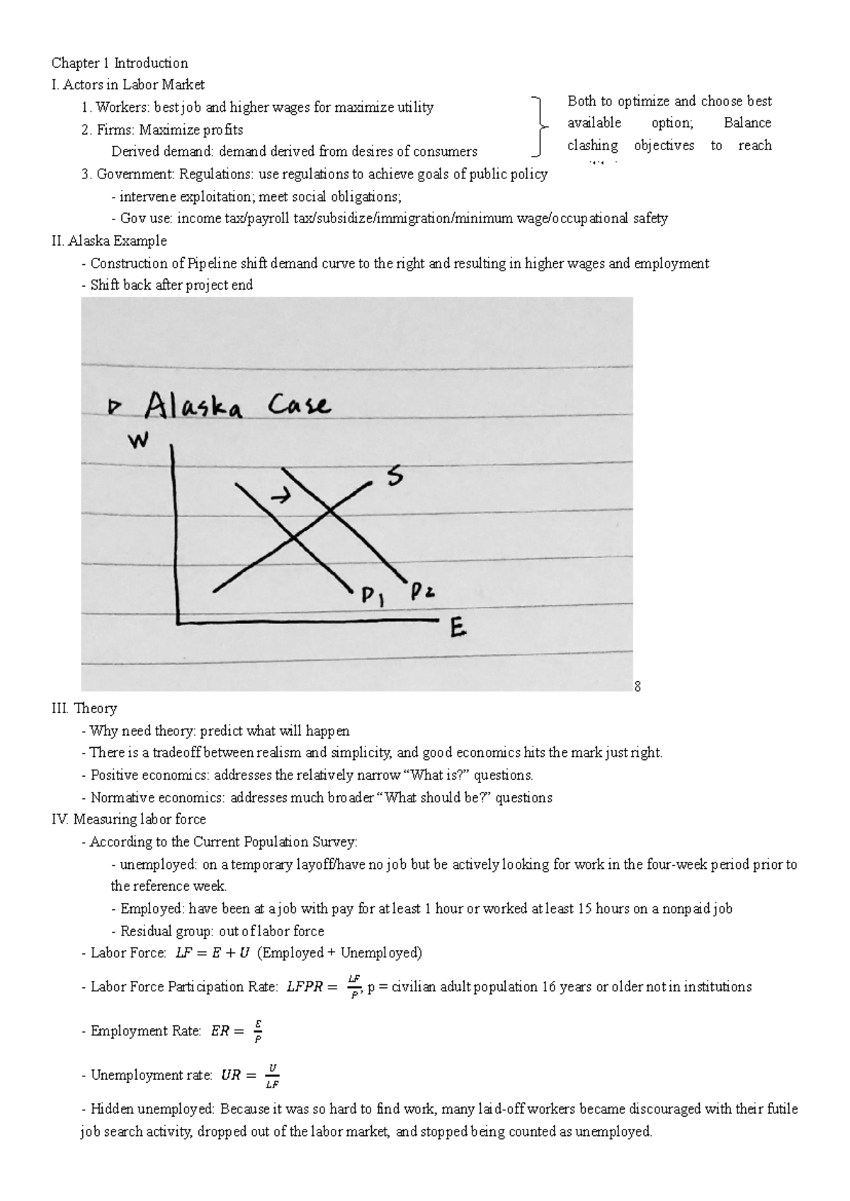Ch1-Ch2 Lecture Notes on Labor Market Dynamics and Supply - Studocu