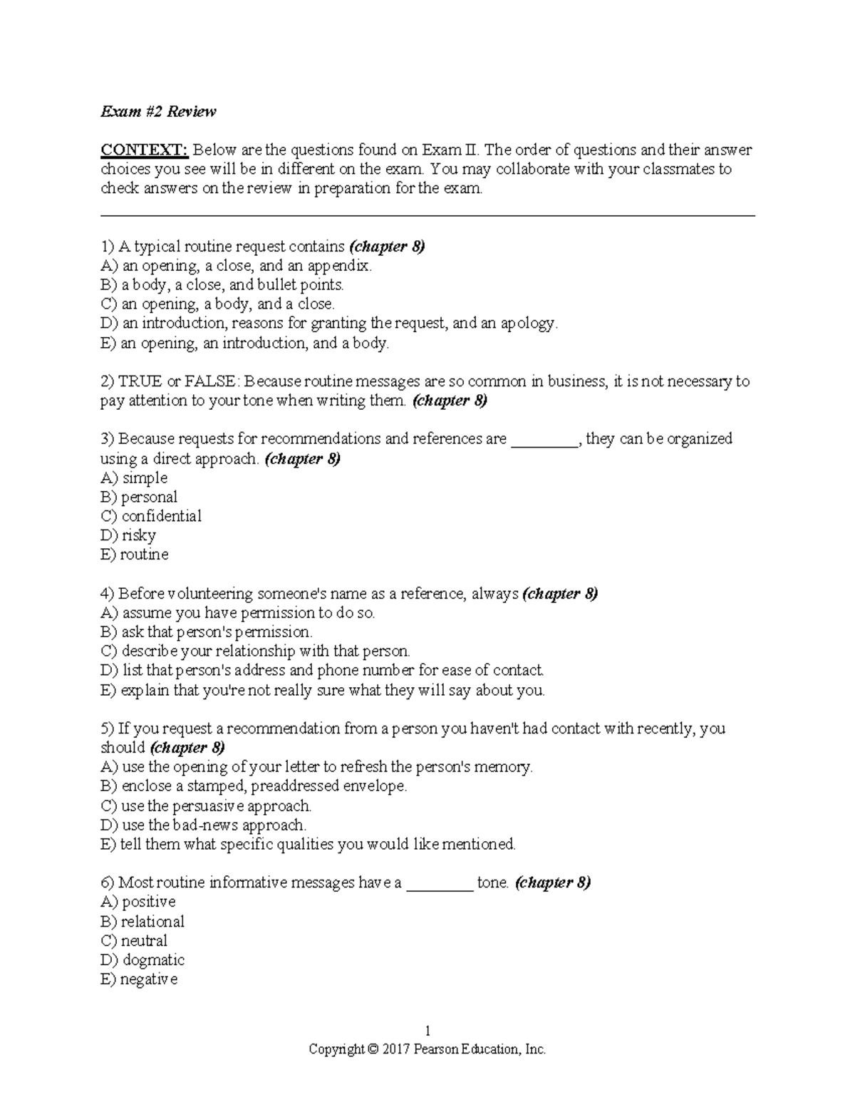 FA24 Exam 2 Review Questions and Key Concepts - Studocu