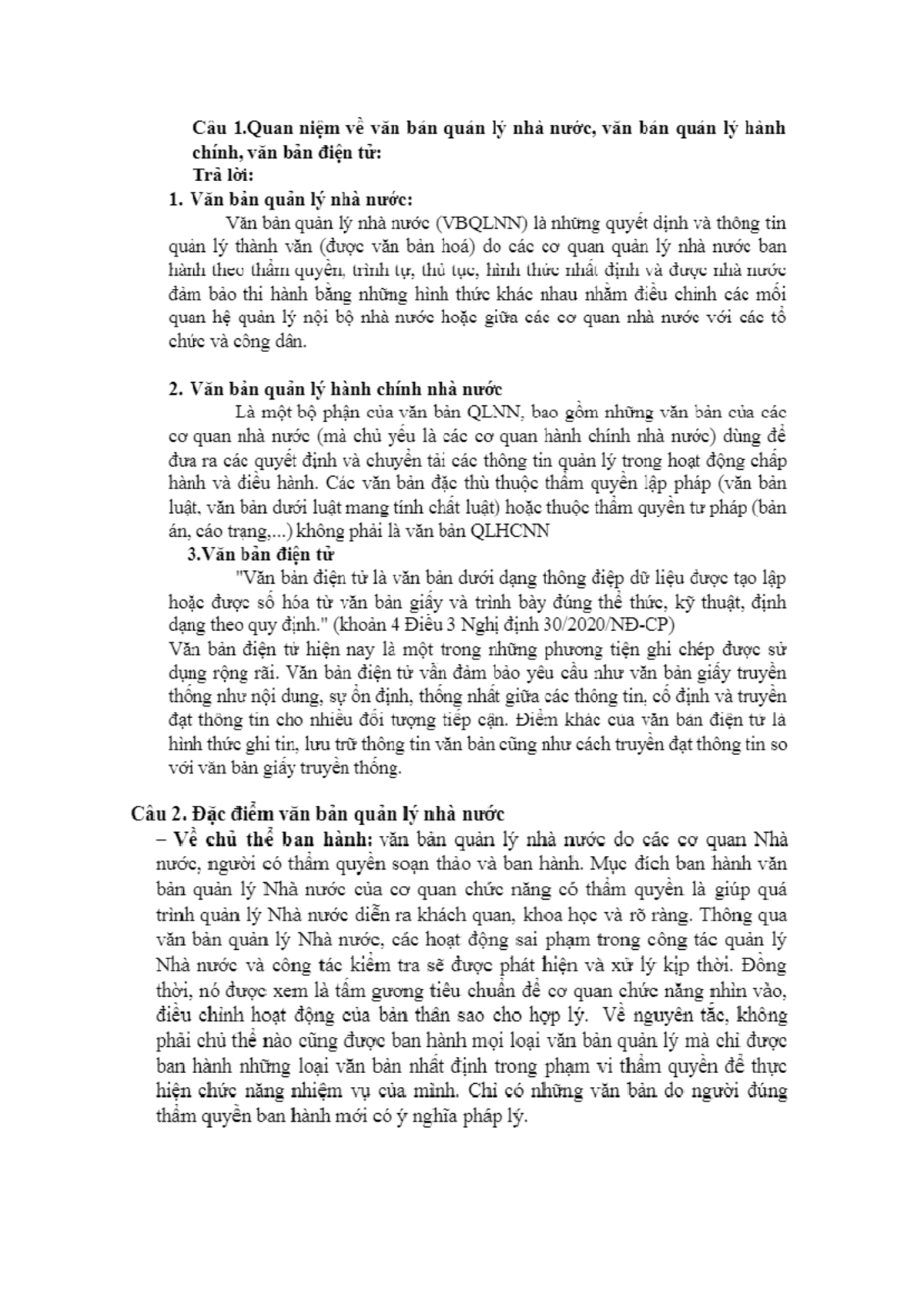 Ôn thi VBQLNN & KTS TVB: Tài liệu ôn tập chi tiết - Studocu