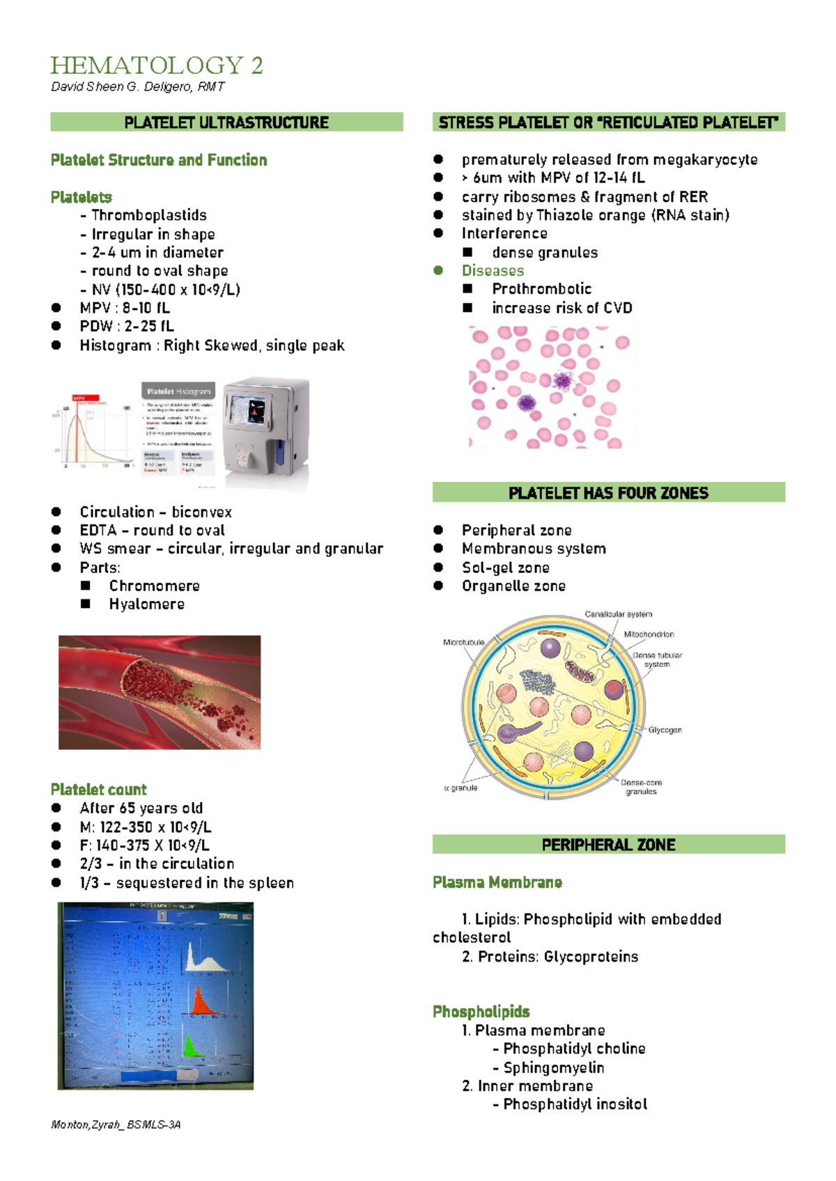 Hematology 2: Detailed Study on Platelet Ultrastructure and Functions ...