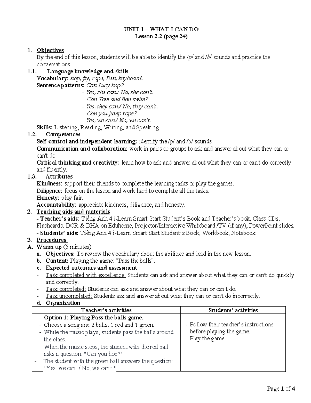 TA 4 i SS - Unit 2 - Lesson 2.2: Identifying Sounds and Conversations ...