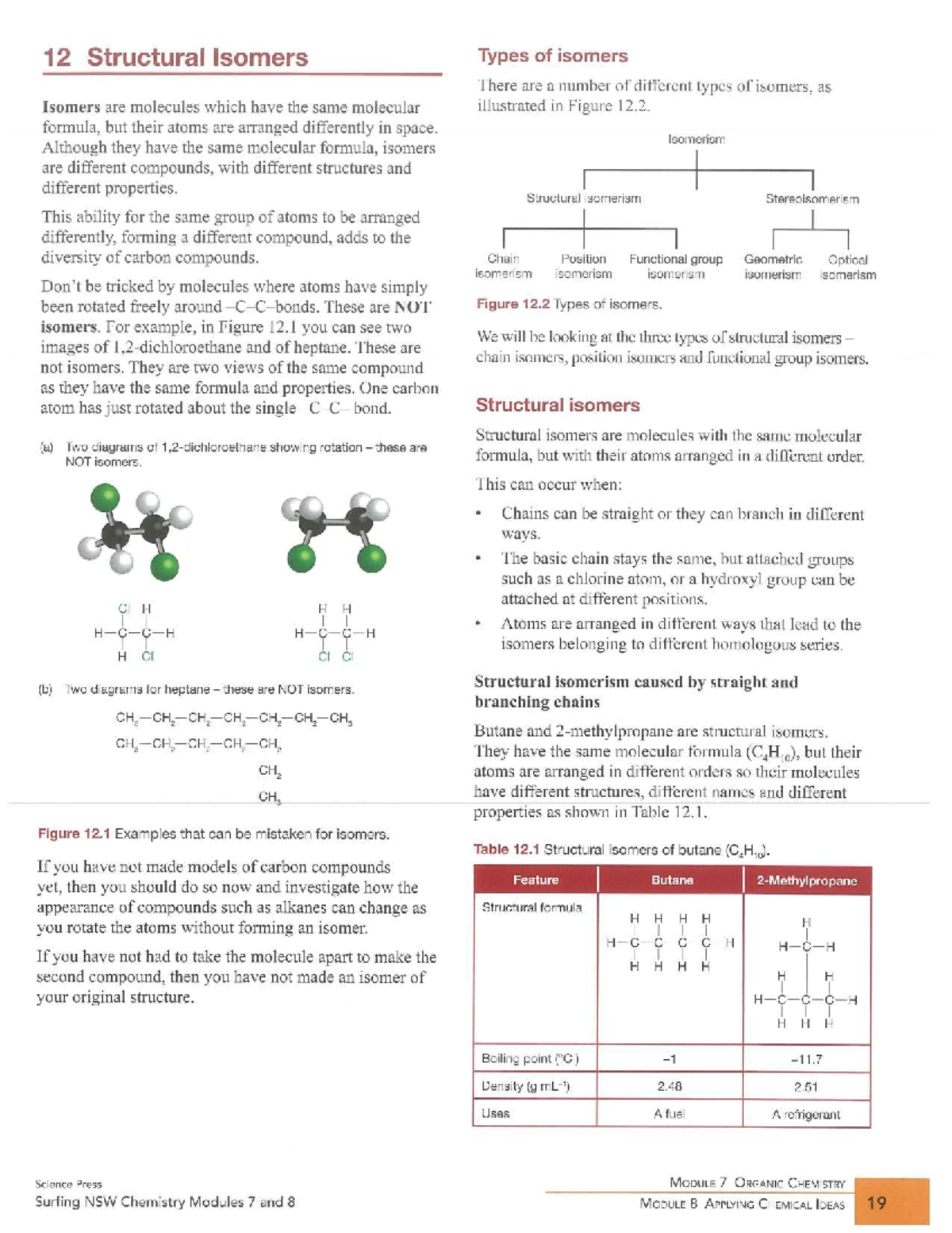 Structural Isomers: Types and Examples in Organic Chemistry - Studocu