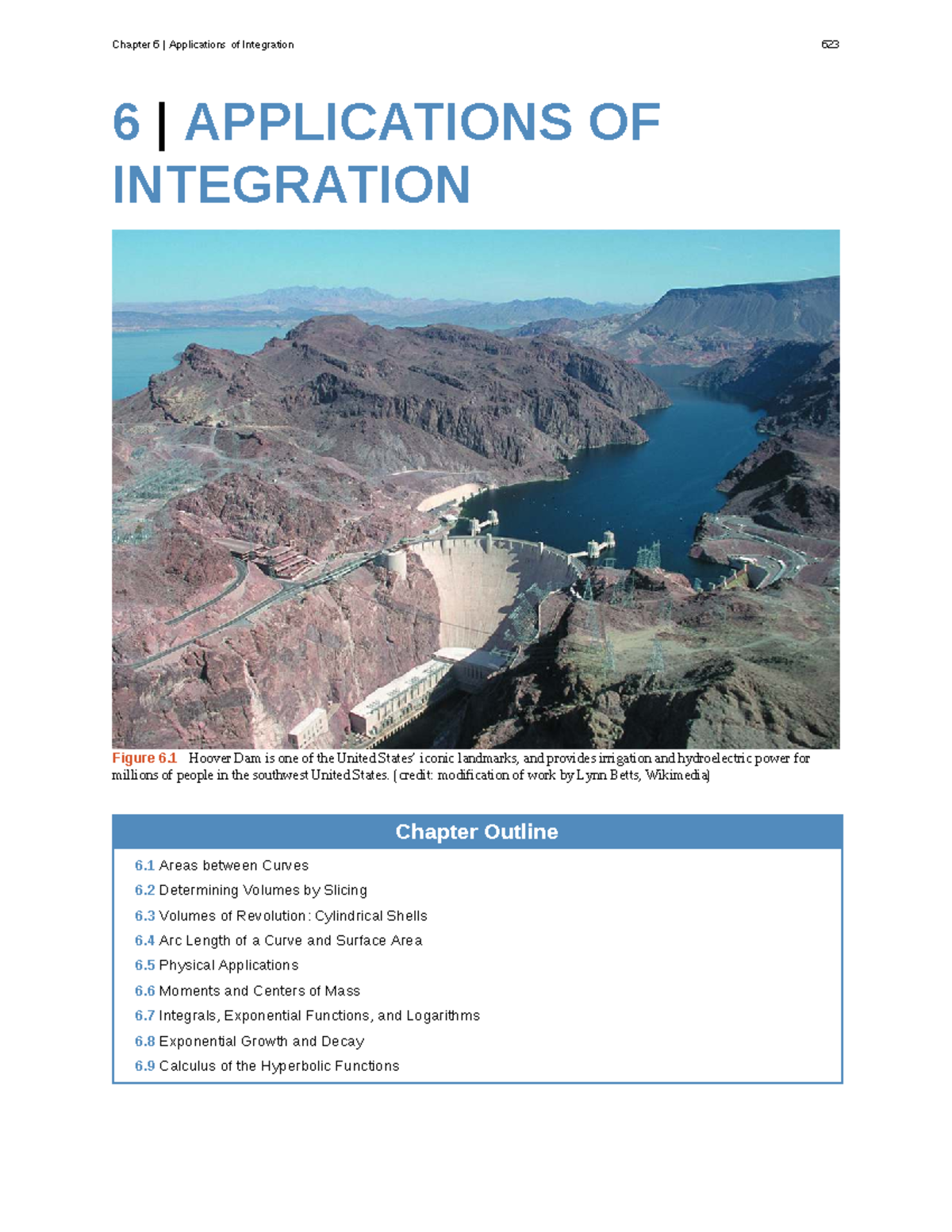 Chapter 6: Applications of Integration (Calculus 623) - Studocu
