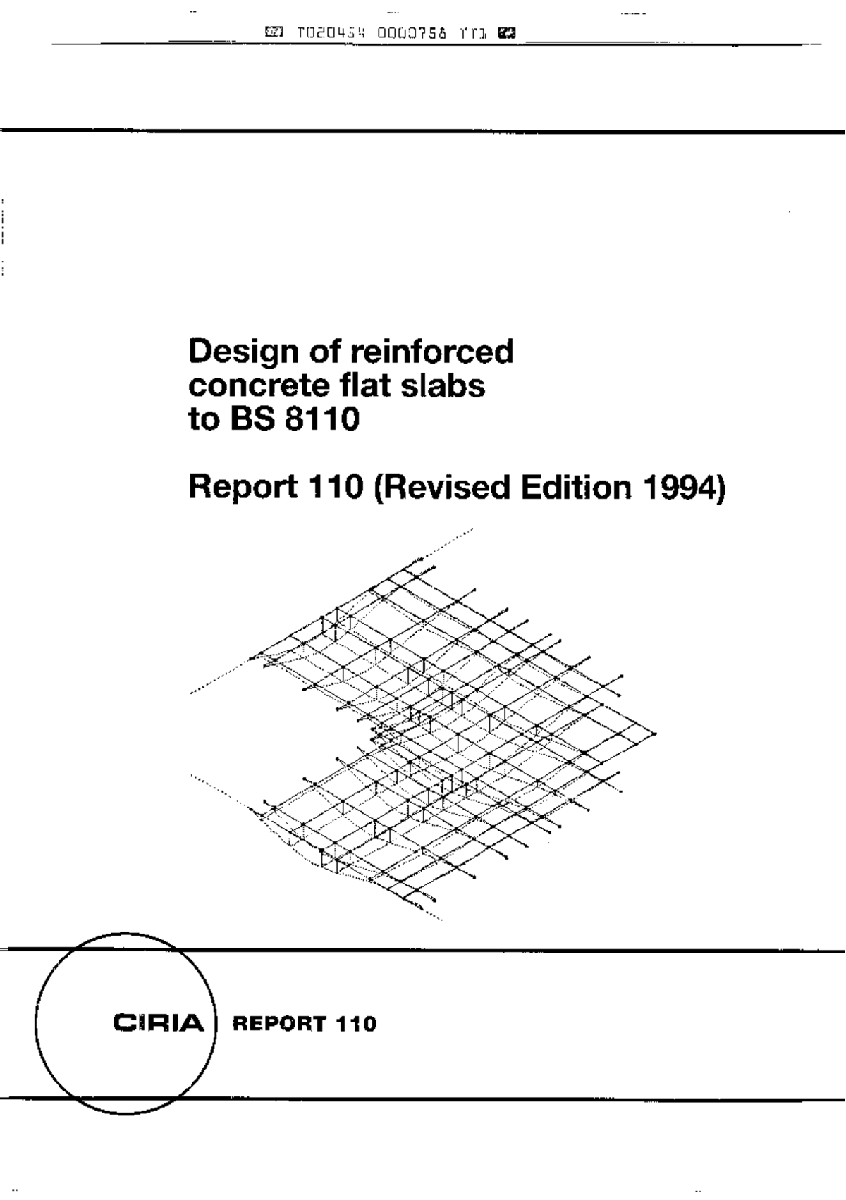 Design of Reinforced Concrete Flat Slabs to BS 8110 - CIRIA Report 110 ...