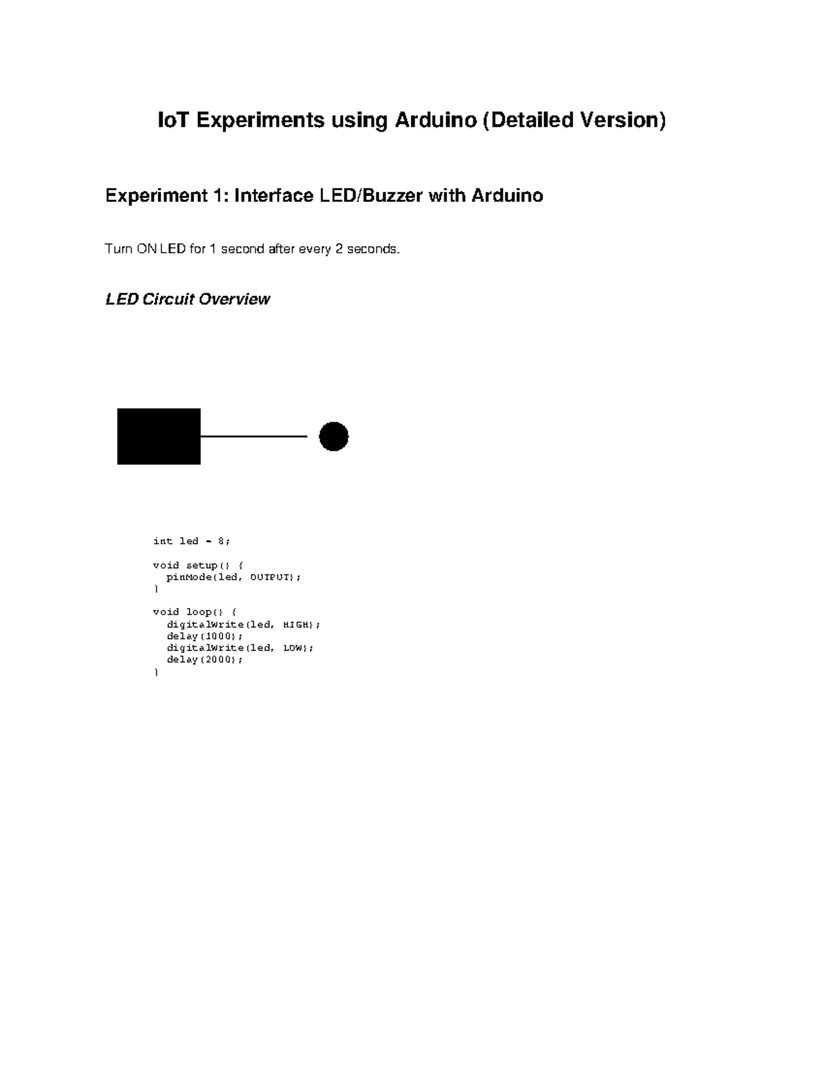 IoT Experiments with Arduino: Detailed Guide on LED, Button, and Motor ...