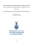 PHYS1032/1033 - Wits University - Physics for Scientists & Engineers I ...