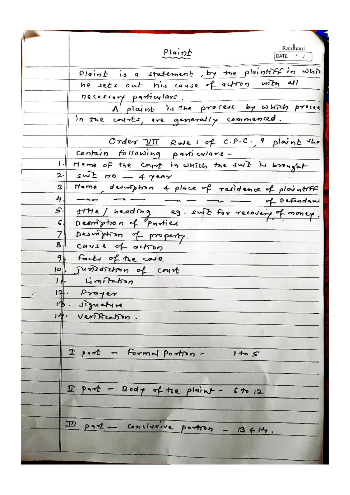 Notes on IPR - DSC – 602 INTRODUCTION TO INTELLECTUAL PROPERTY LAW ...