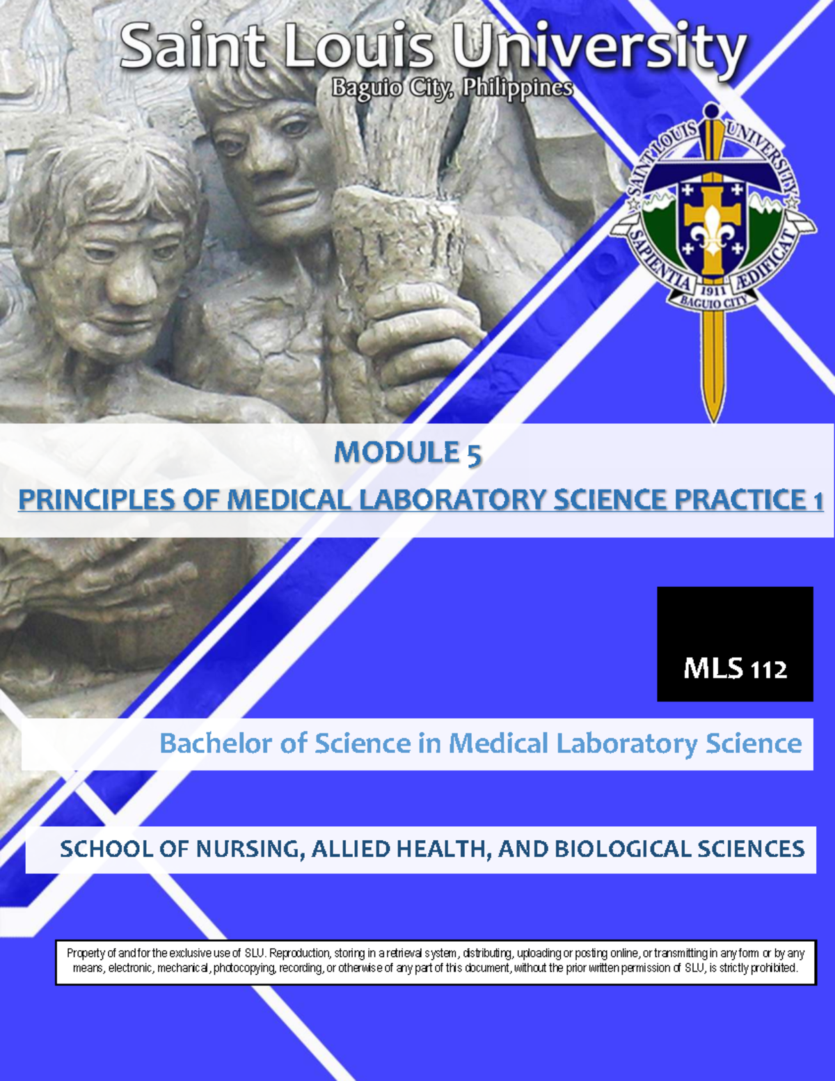 Module 5: Principles of Medical Laboratory Science Practice 1 (MLS 112 ...