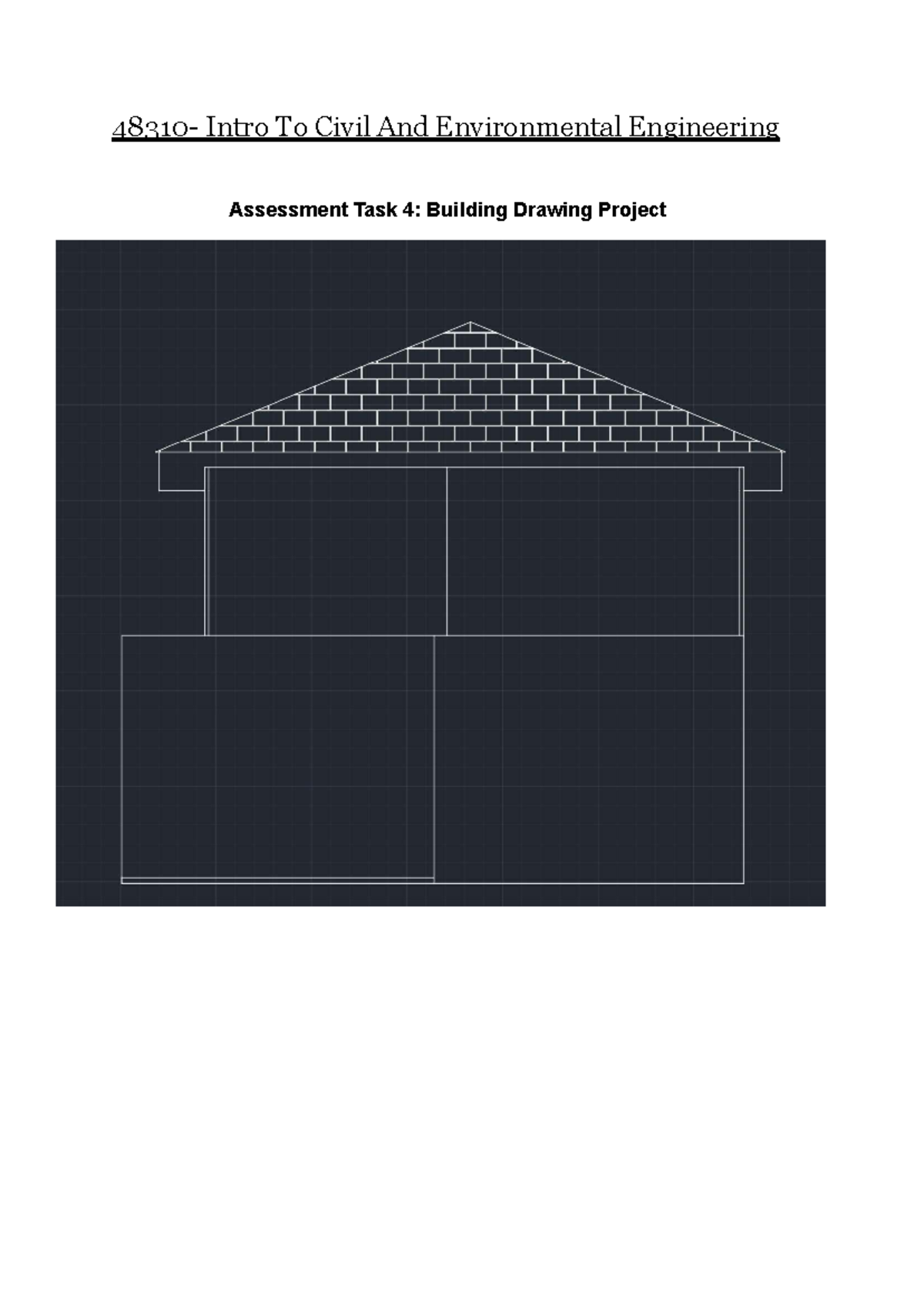 ENGR 101: Assessment Task 4 - Retaining Wall AutoCAD Drawing Project ...