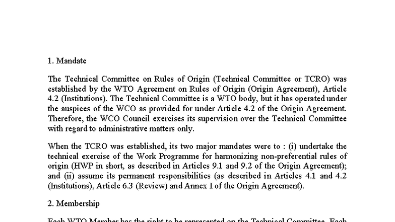 Nháp - gqtc - Mandate The Technical Committee on Rules of Origin ...
