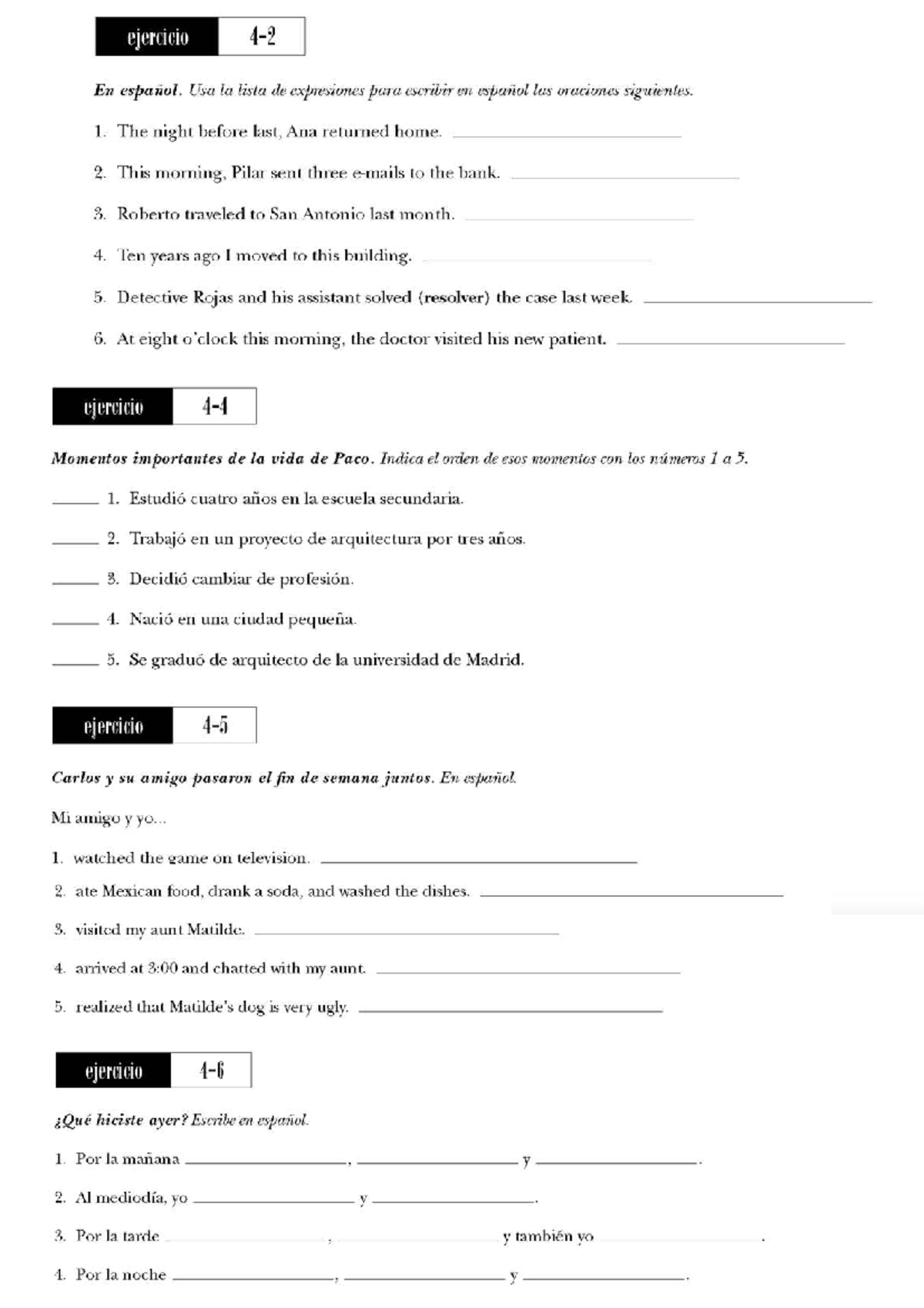 Grade 8 - Indefinido: Spanish Past Tense Notes for Lower Secondary ...