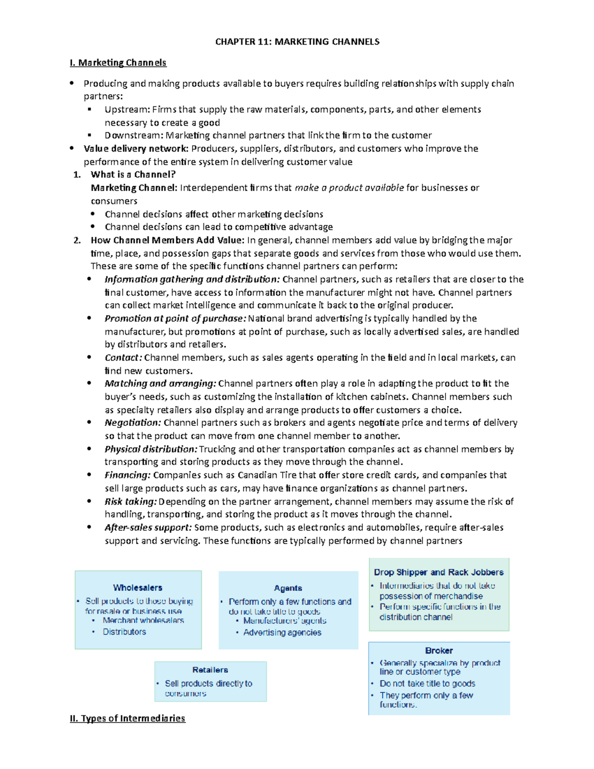 Chapter 11 - Summary Marketing : An Introduction - CHAPTER 11 ...