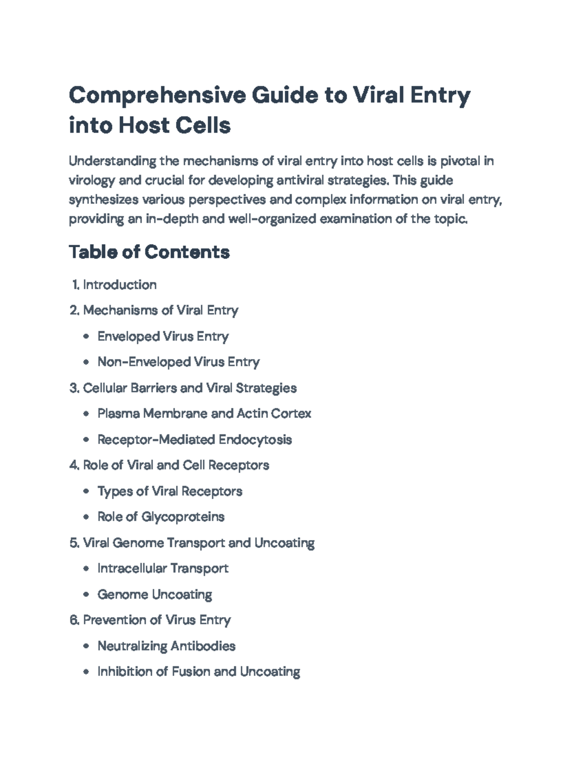 Comprehensive Guide on Viral Entry Mechanisms and Strategies ...
