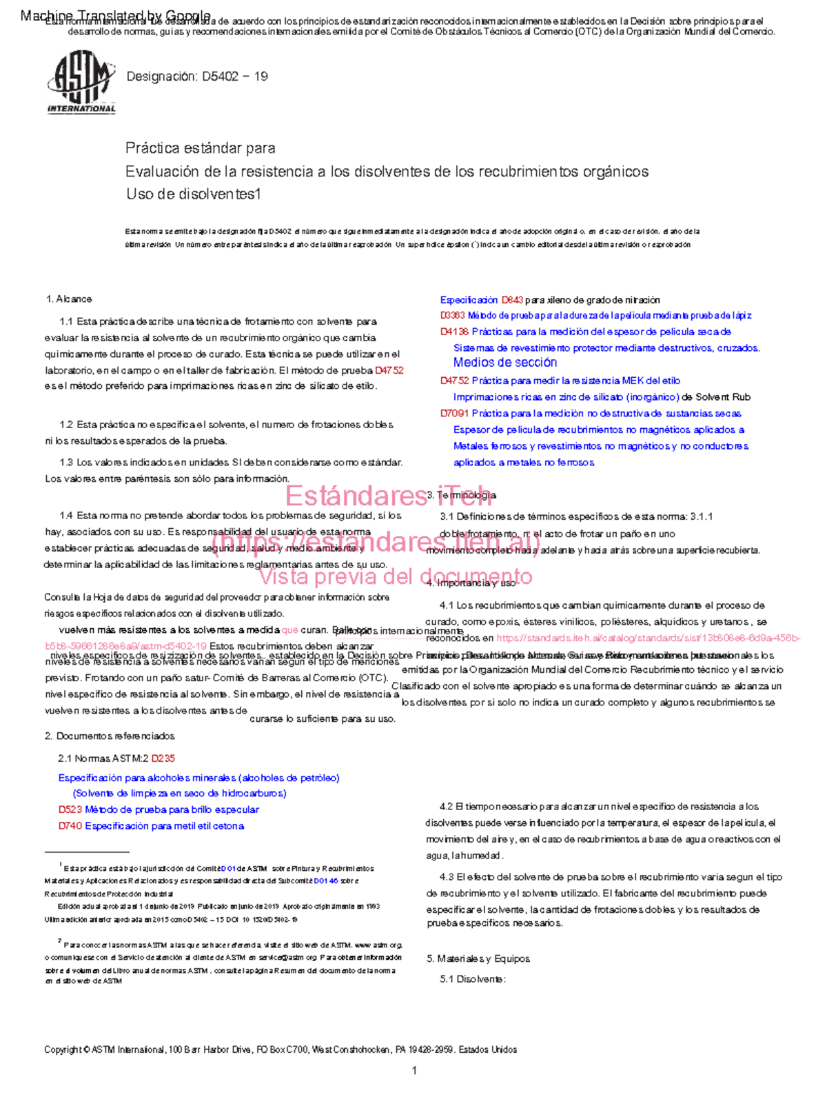 ASTM D5402-19 - Evaluación de Resistencia a Solventes en Recubrimientos ...