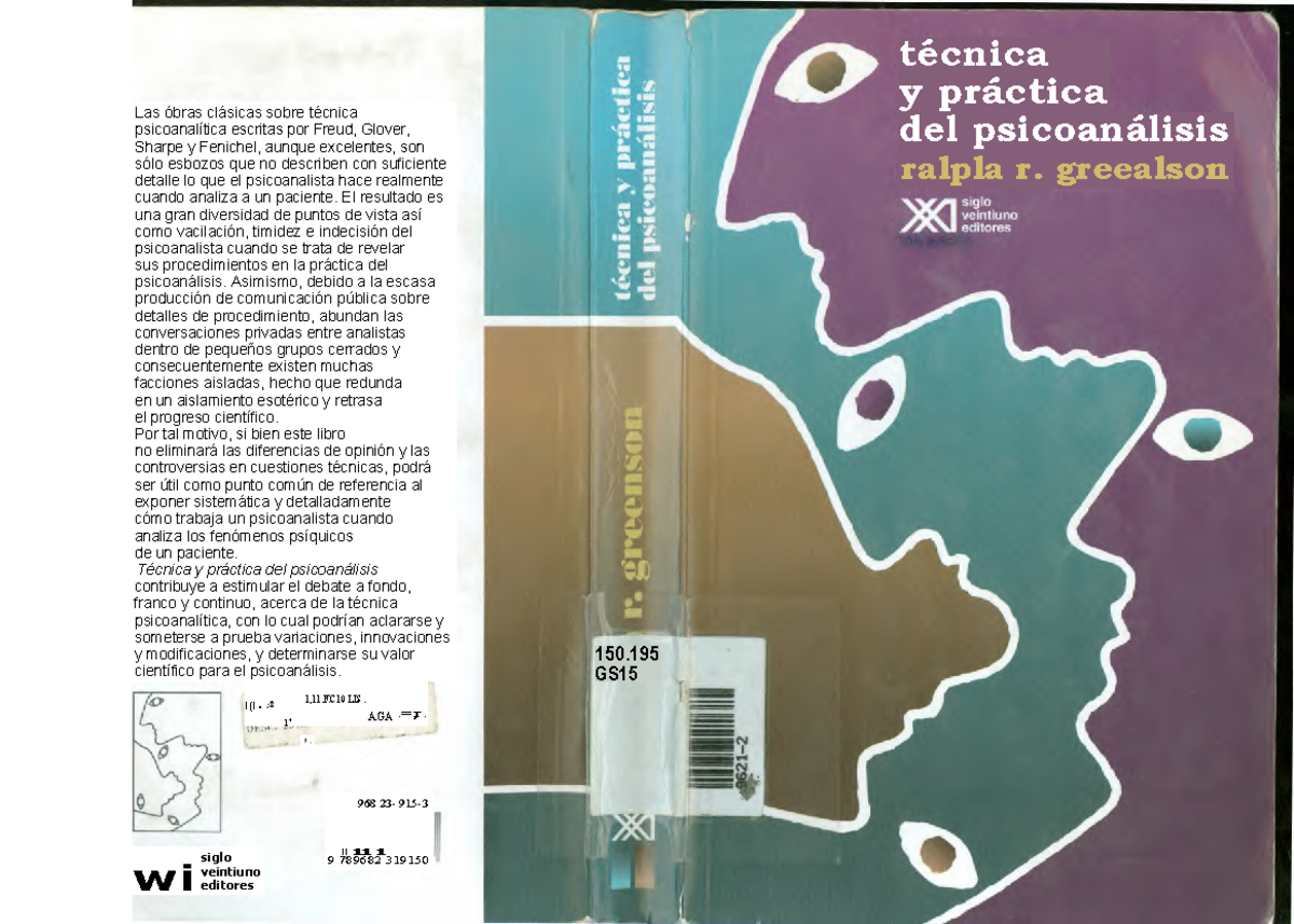203443831 Tecnica y practica del psicoanalisis Ralph R Greenson 1 - Las ...