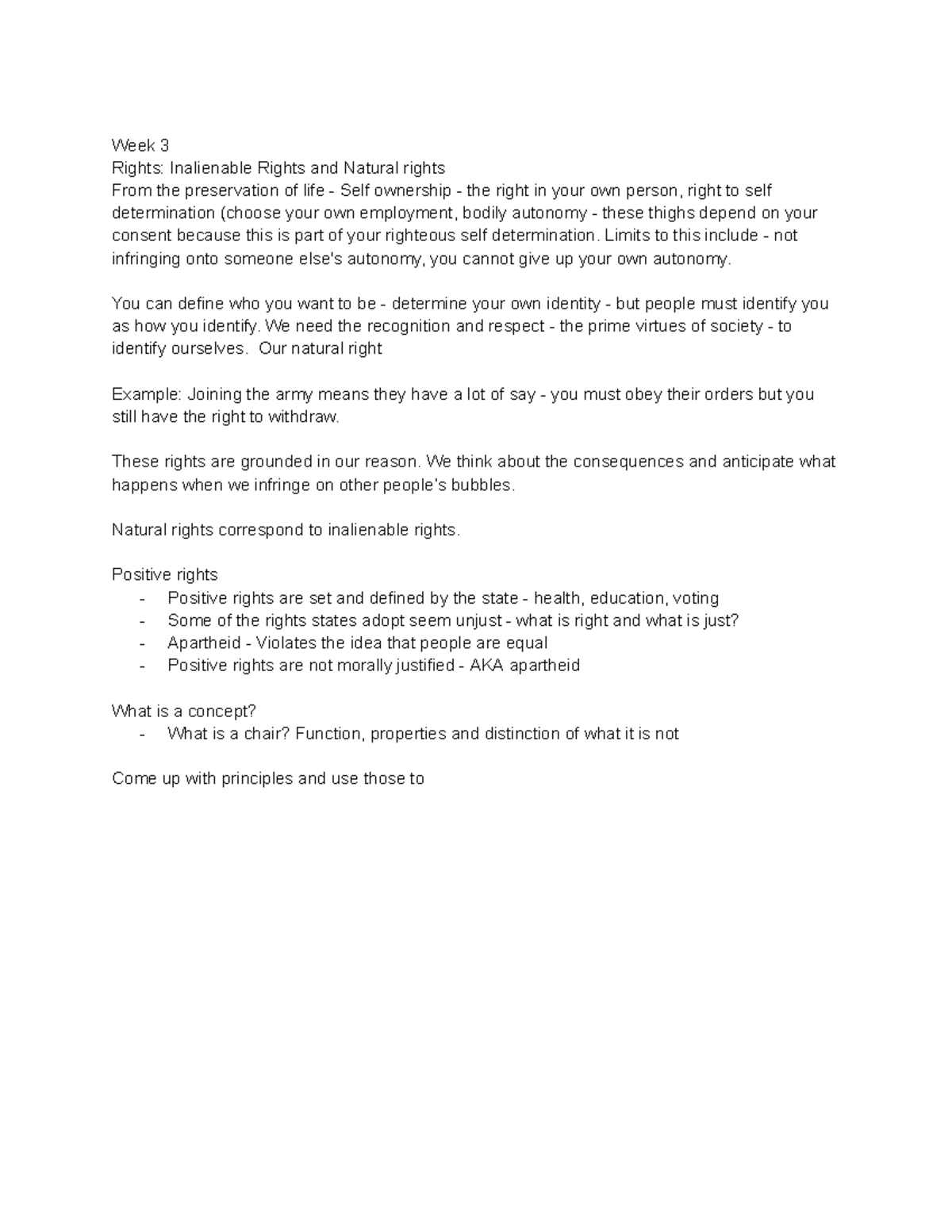 ECH 2310 - Week 3 Summary: Inalienable and Natural Rights Explained ...