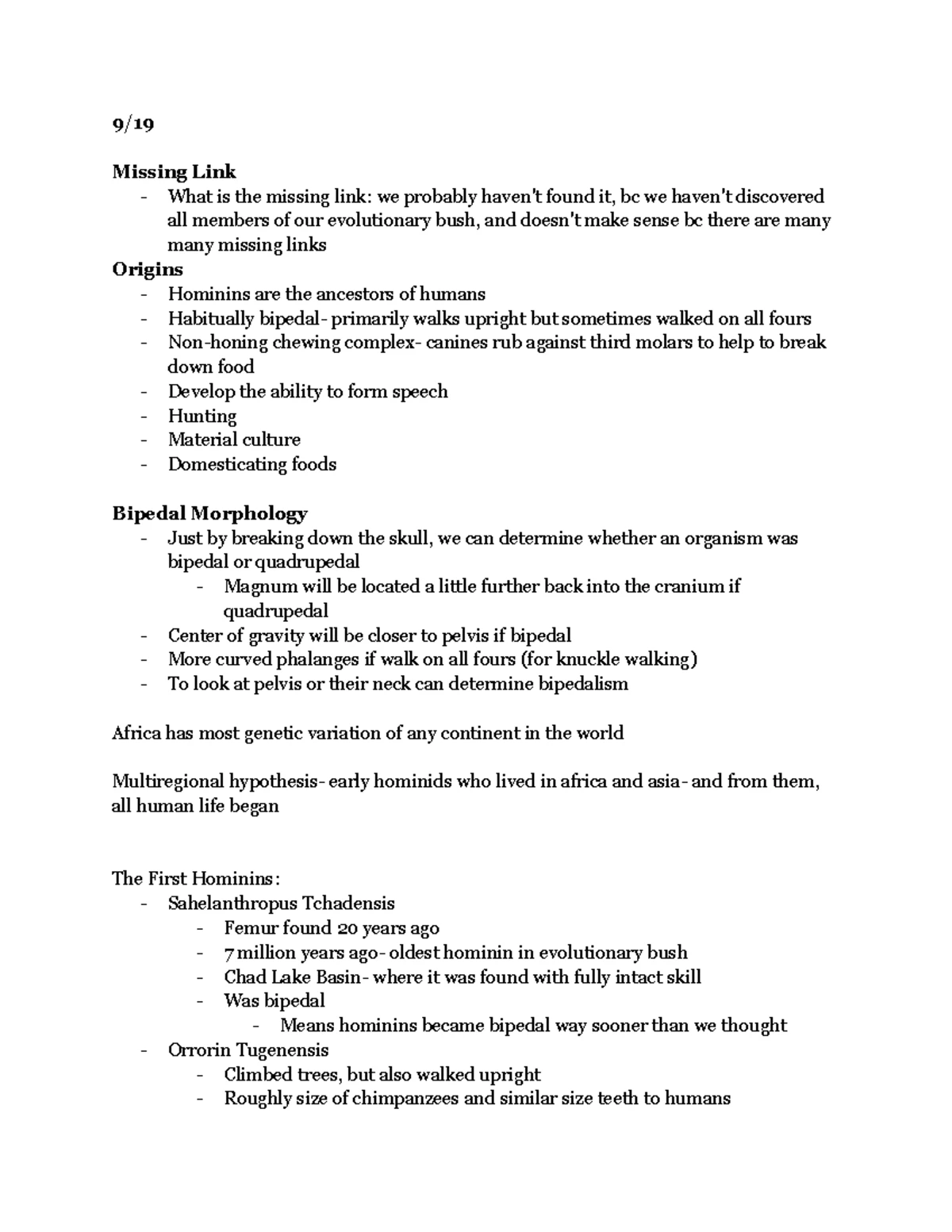 Anth 101 mid-term study guide 2023 - 1 Anth 101 Midterm Exam Study ...