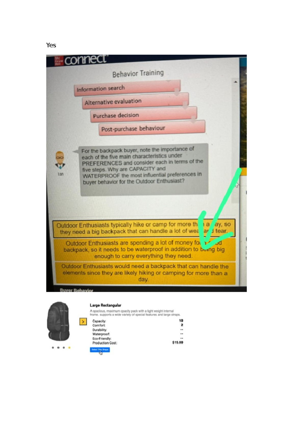 Sim3 - Buyer Behavior and Preferences for Outdoor Backpacks - Studocu