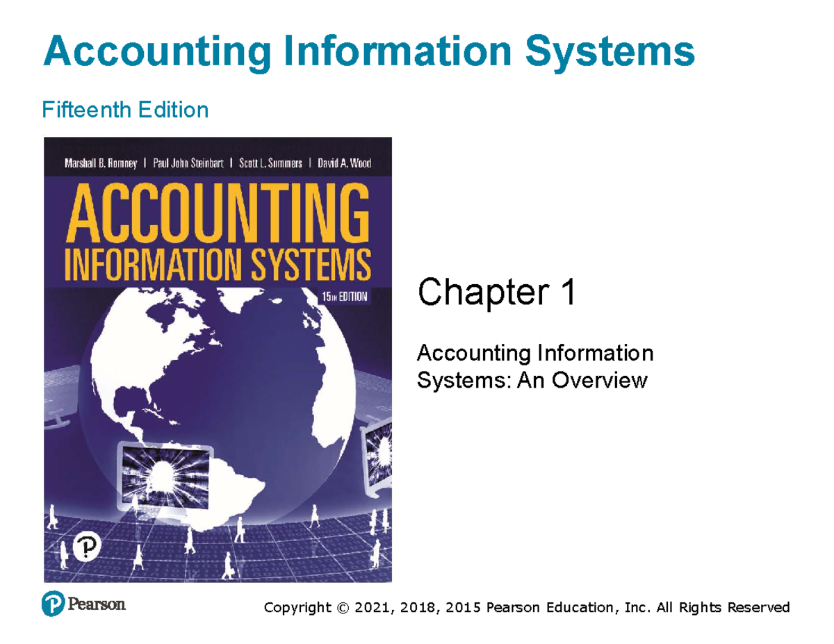 AIS 101: Overview of Accounting Information Systems - Chapter 1 - Studocu
