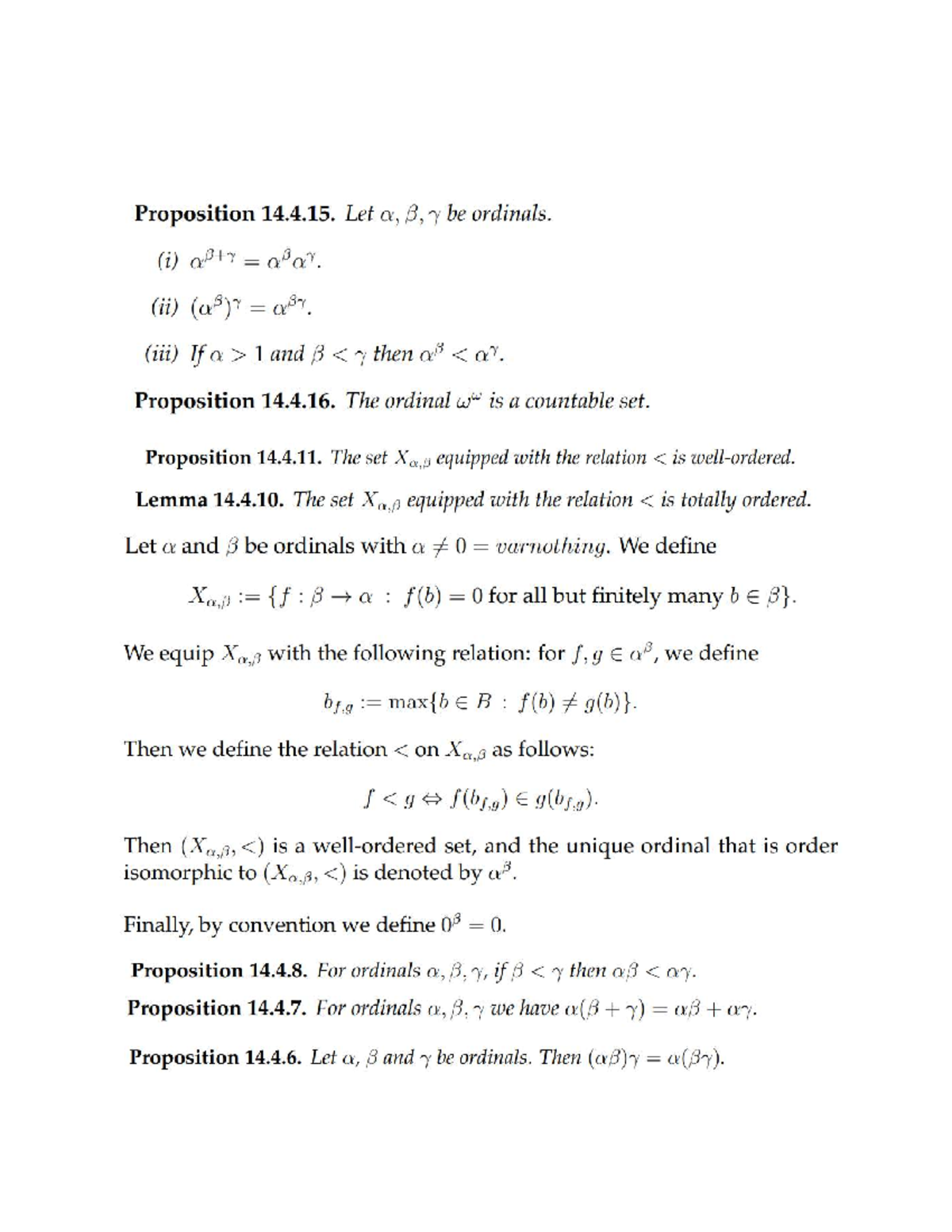 Propositions on Ordinals: Key Insights and Definitions (MATH 14.4 ...