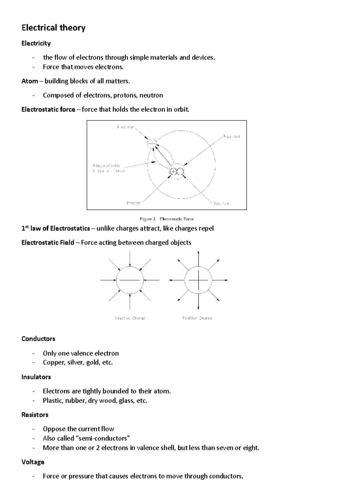 Lesson 2: Electrical Theory - Understanding Electron Flow and Forces ...