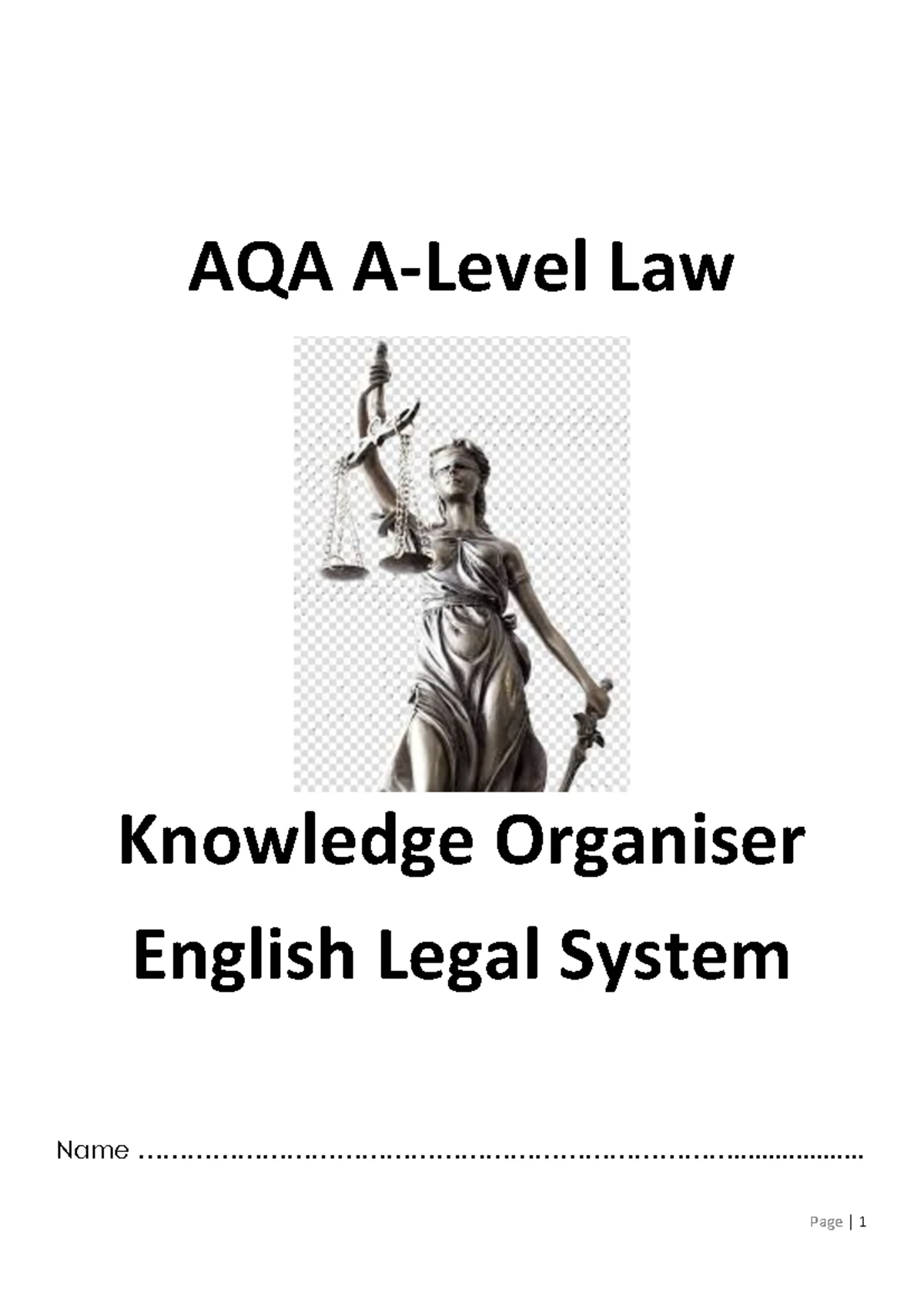 ELS Notes - Law A-Level - Year 1 - English Legal System Parliamentary ...