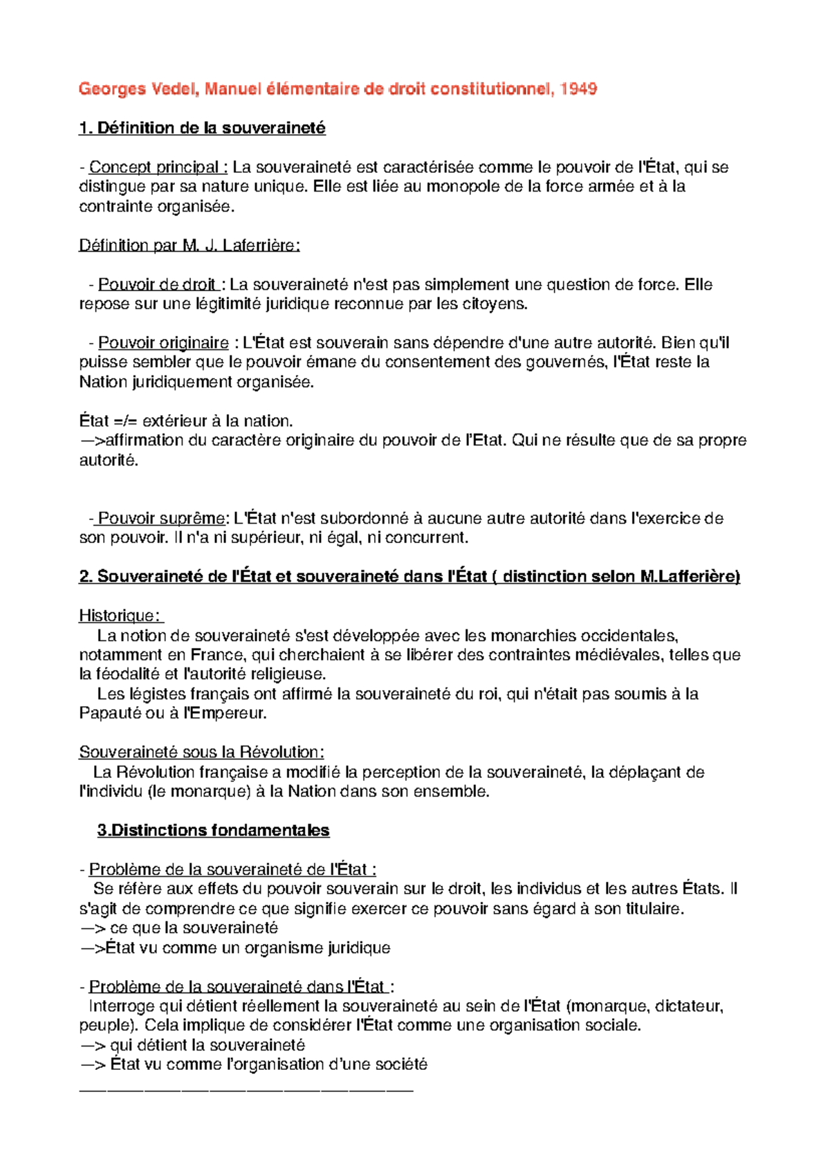 Vierge 12 - note - Georges Vedel, Manuel élémentaire de droit ...