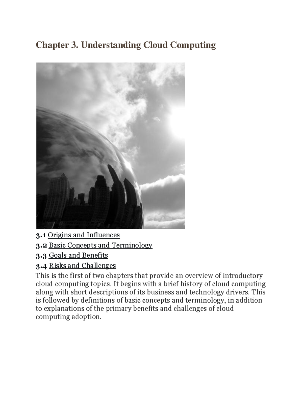 Chapter 3 - Understanding Cloud Computing: Key Concepts & Influences - Studocu