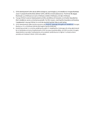 [Solved] How does a manager plan activities for the ECD centre and ...