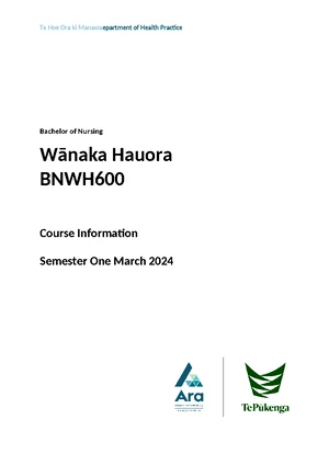 Meihana model a clinical asses - S. Pitama, P. Robertson, F. Cram, M ...