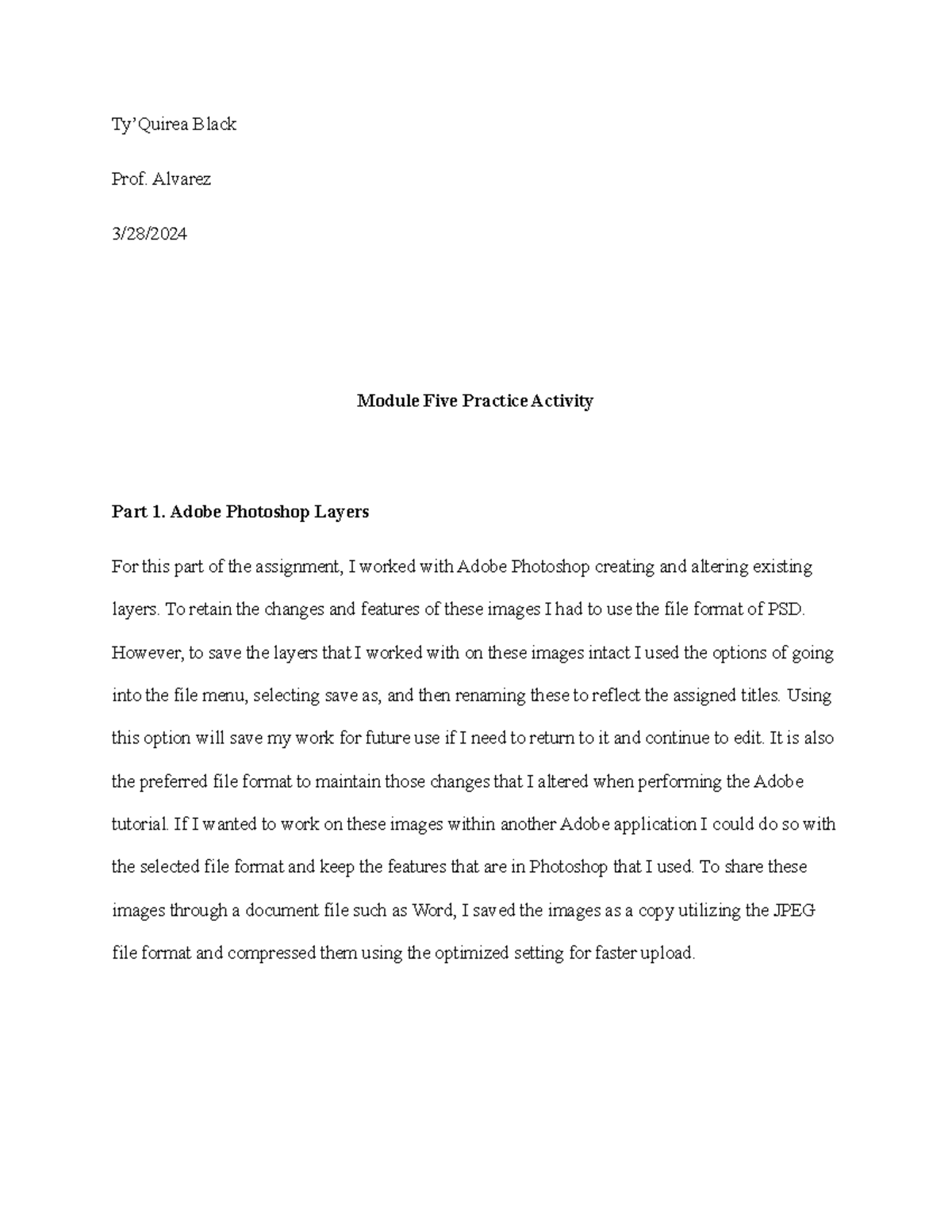 GRA 200 Module 5 Practice Activity: Adobe Photoshop & Illustrator Files - Studocu